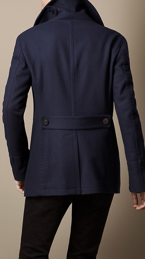 Wool Cashmere Pea Coat | Burberry Wool Cashmere Pea Coat | Burberry