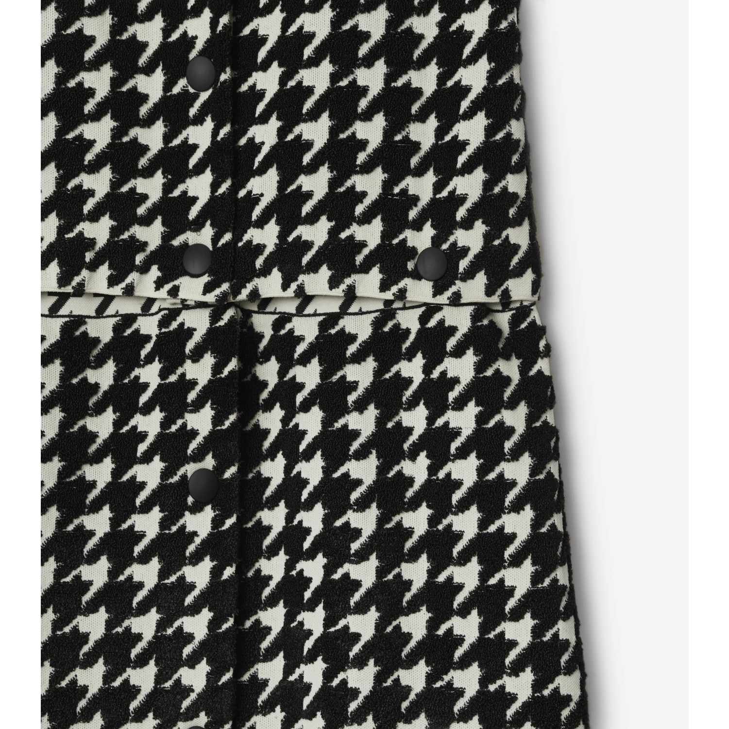 Houndstooth Nylon Blend Dress in Black - Women, Technical | Burberry ...