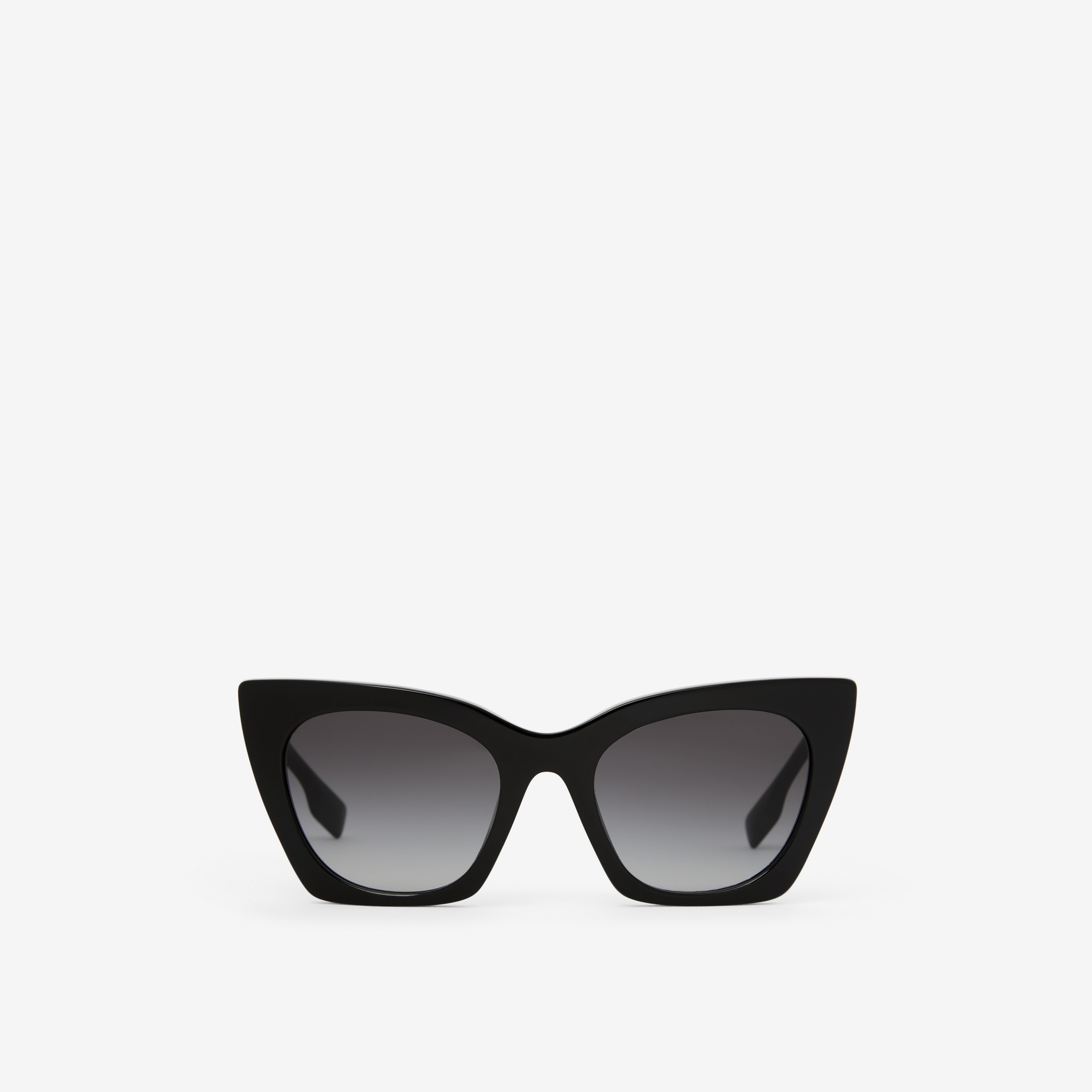 Logo Detail Cat-eye Frame Sunglasses in Black - Women | Burberry® Official Logo Detail Cat-eye Frame Sunglasses in Black - Women | Burberry® Official