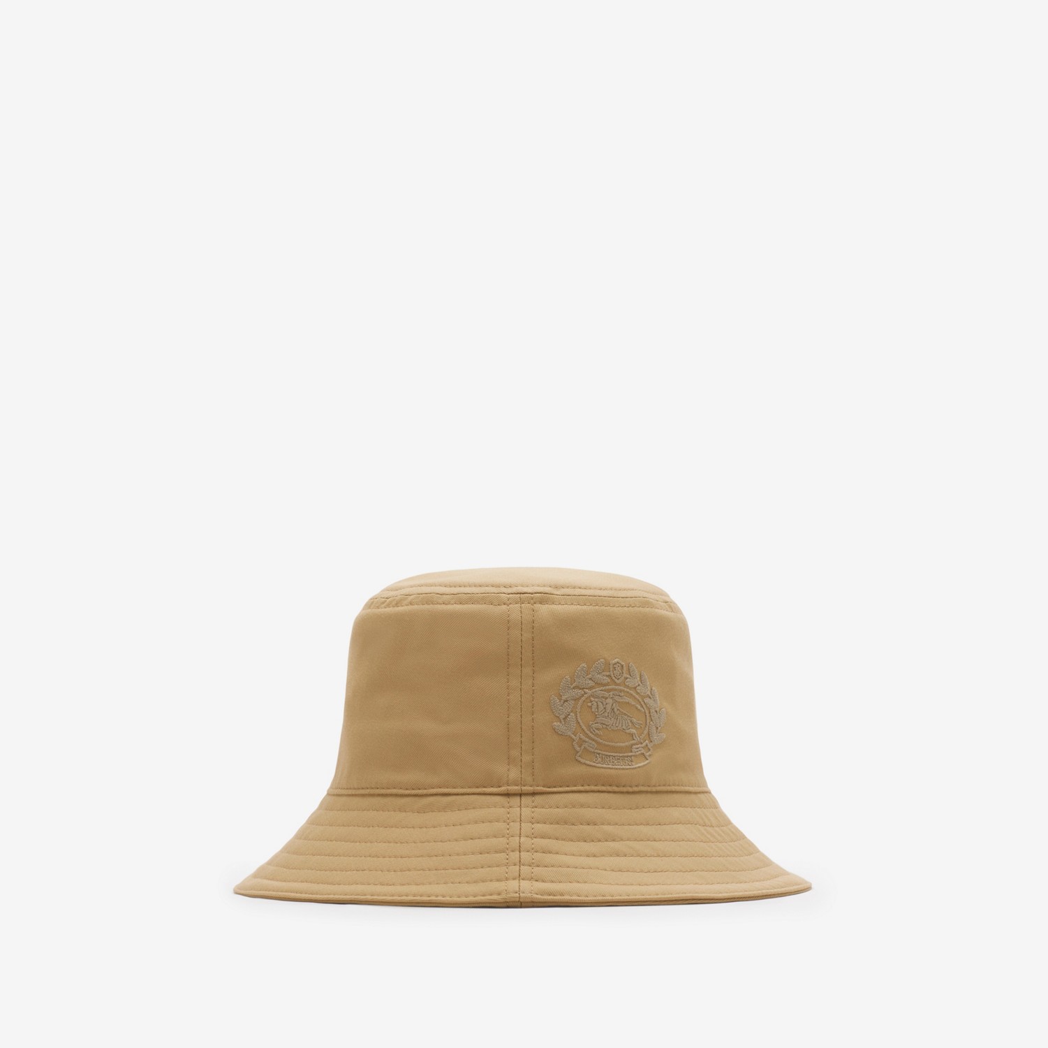 EKD Cotton Blend Bucket Hat in Flax - Men | Burberry® Official EKD Cotton Blend Bucket Hat in Flax - Men | Burberry® Official