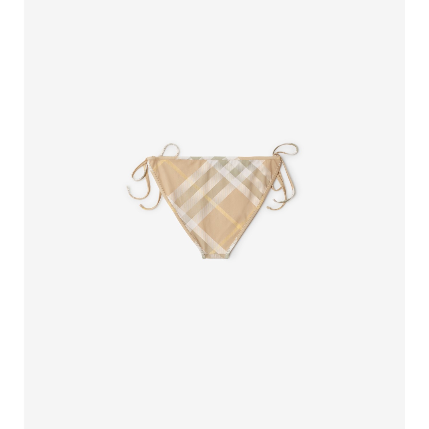 Check Bikini Briefs in Flax - Women | Burberry® Official