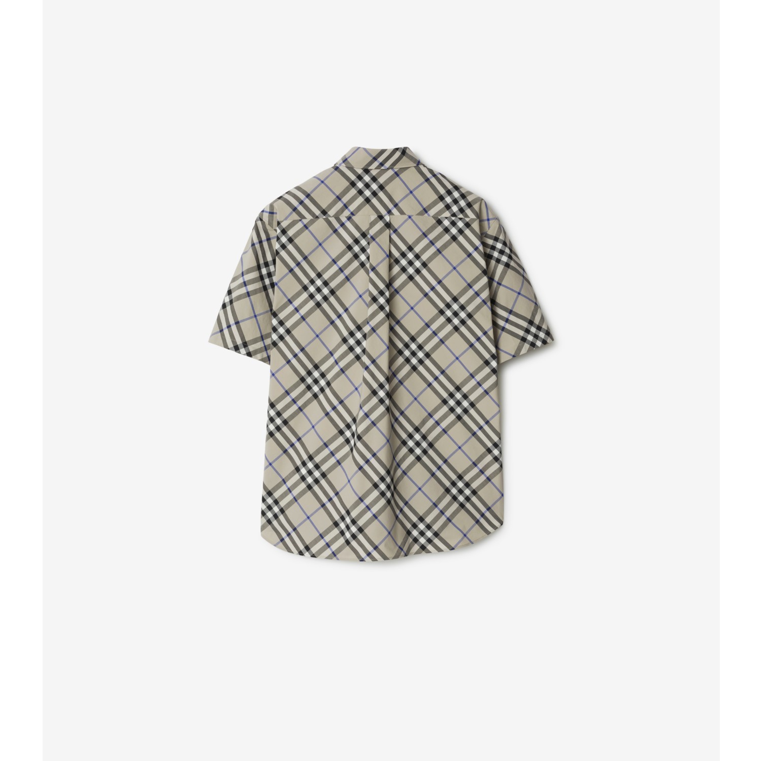 Check Cotton Shirt in Lichen | Burberry® Official