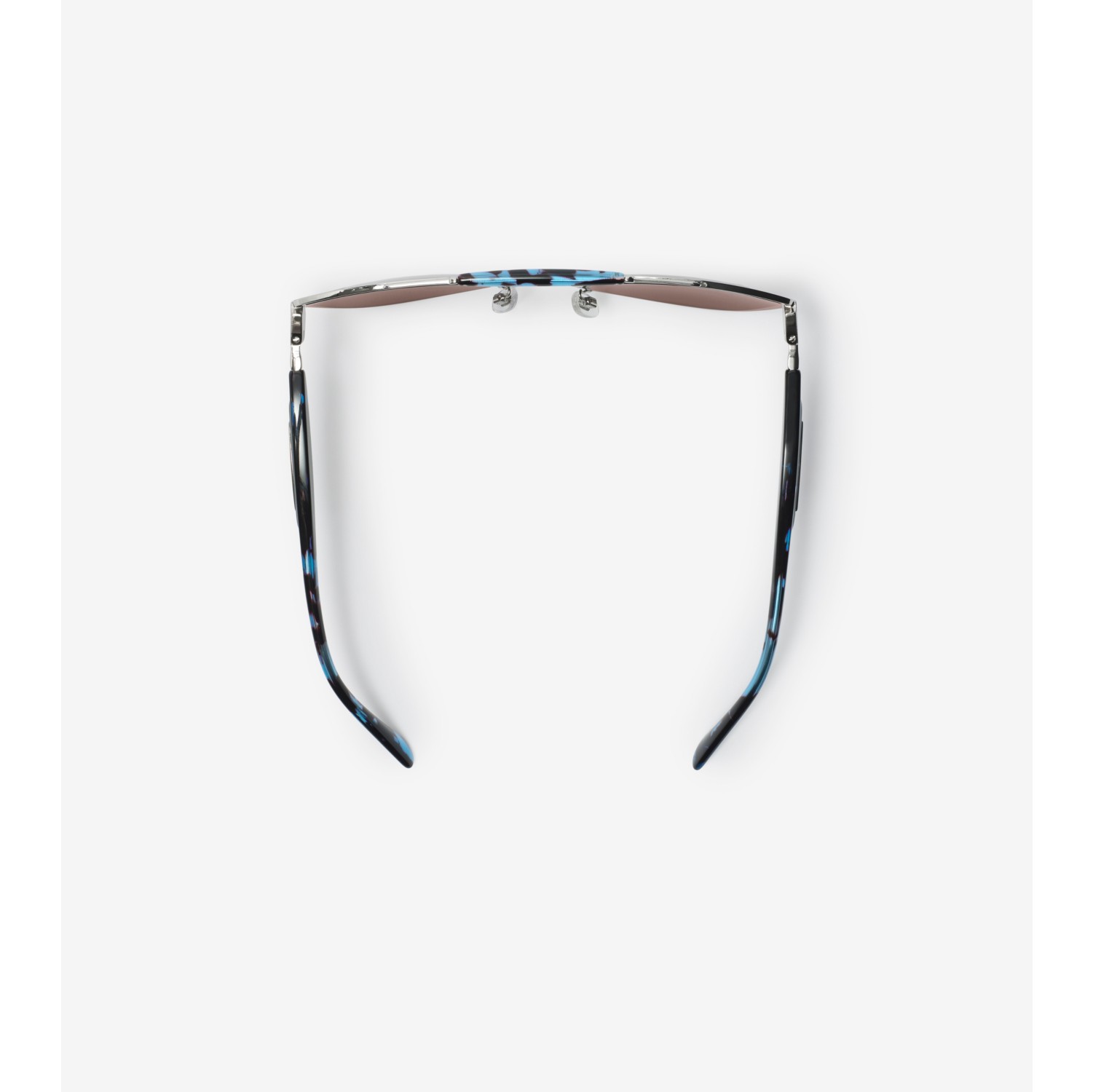 Heritage Aviator Sunglasses in Silver/blue | Burberry® Official