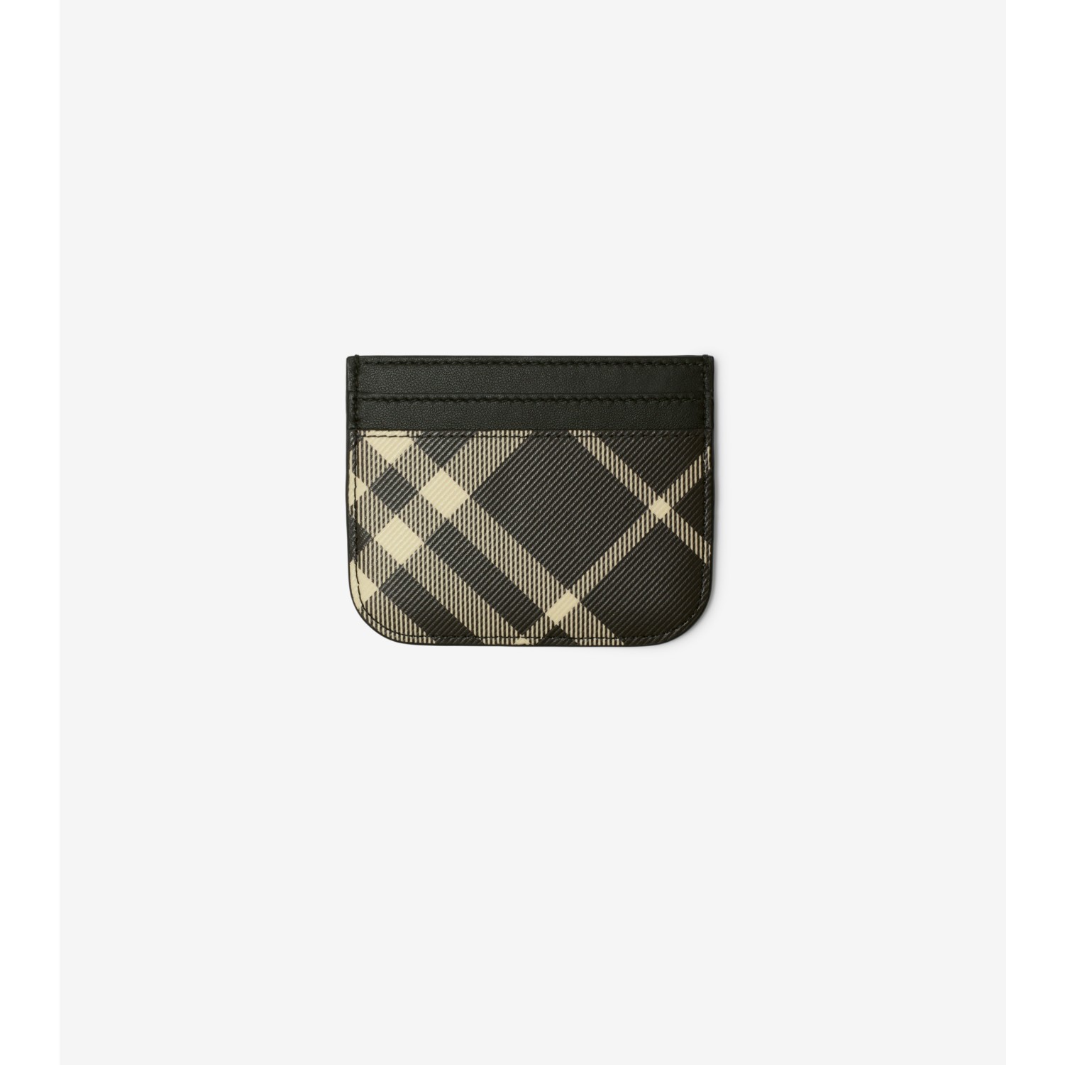 Check Card Case in Black/calico - Women | Burberry® Official