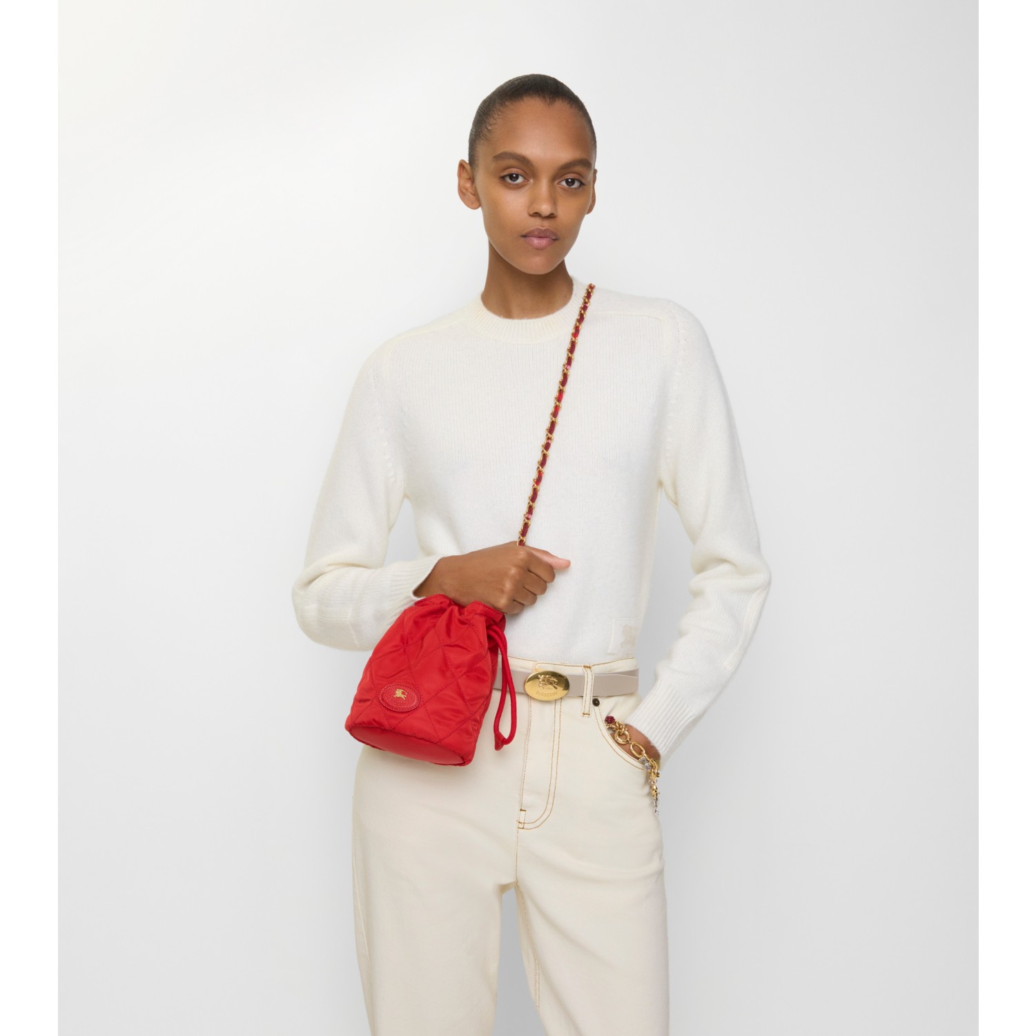 Horseshoe Chain Pouch in Sash purple - Women | Burberry® Official