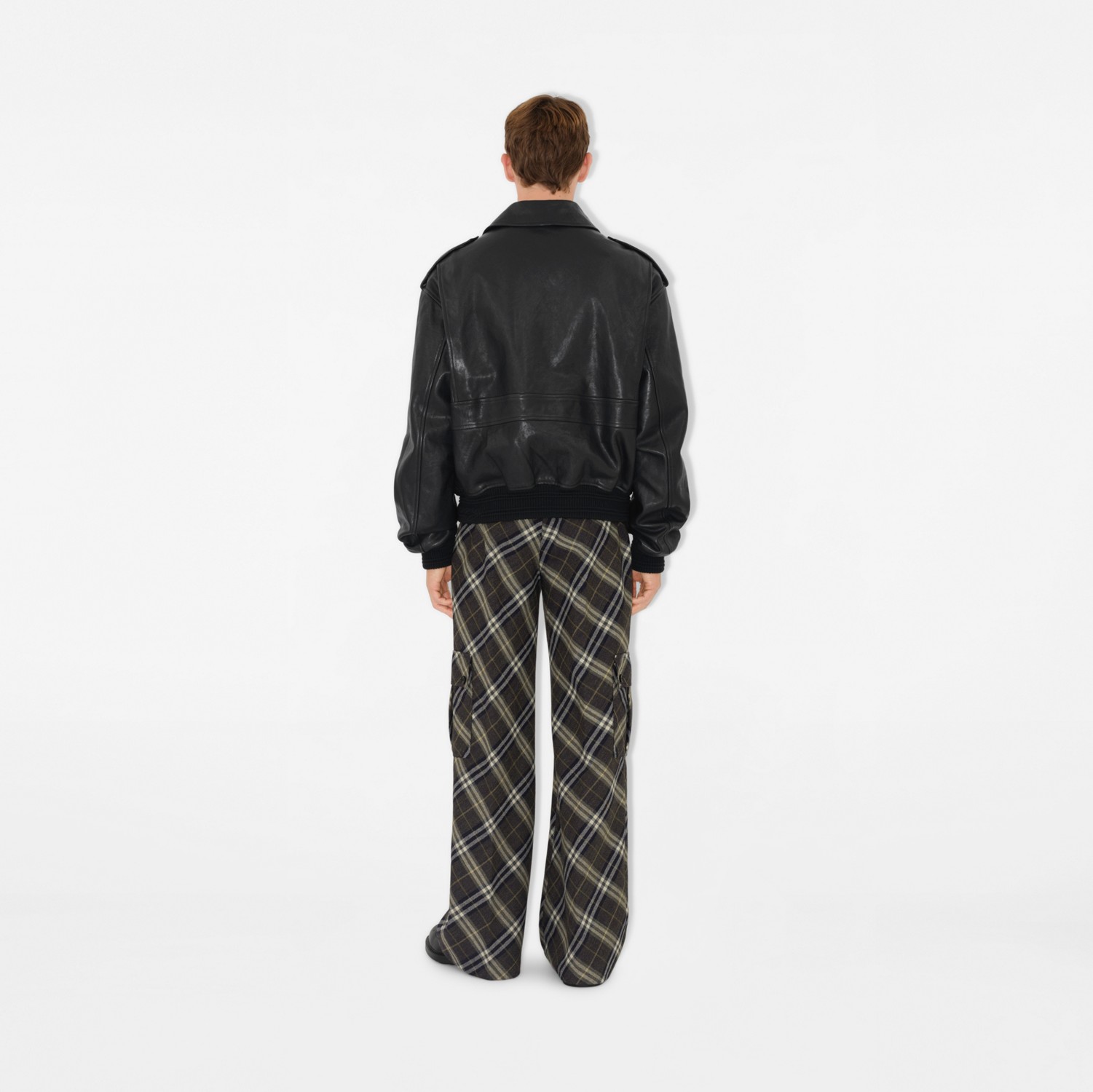 Leather Bomber Jacket in Black - Men | Burberry® Official Leather Bomber Jacket in Black - Men | Burberry® Official