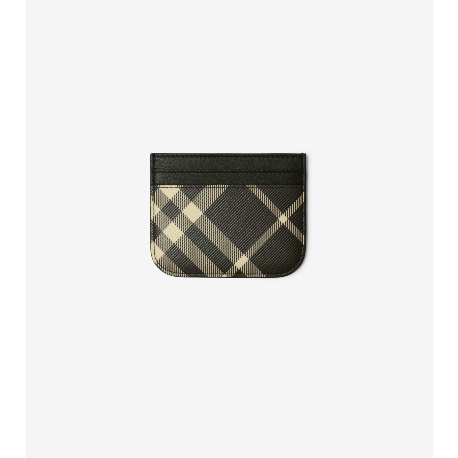 Check Card Case in Black/calico - Women | Burberry® Official