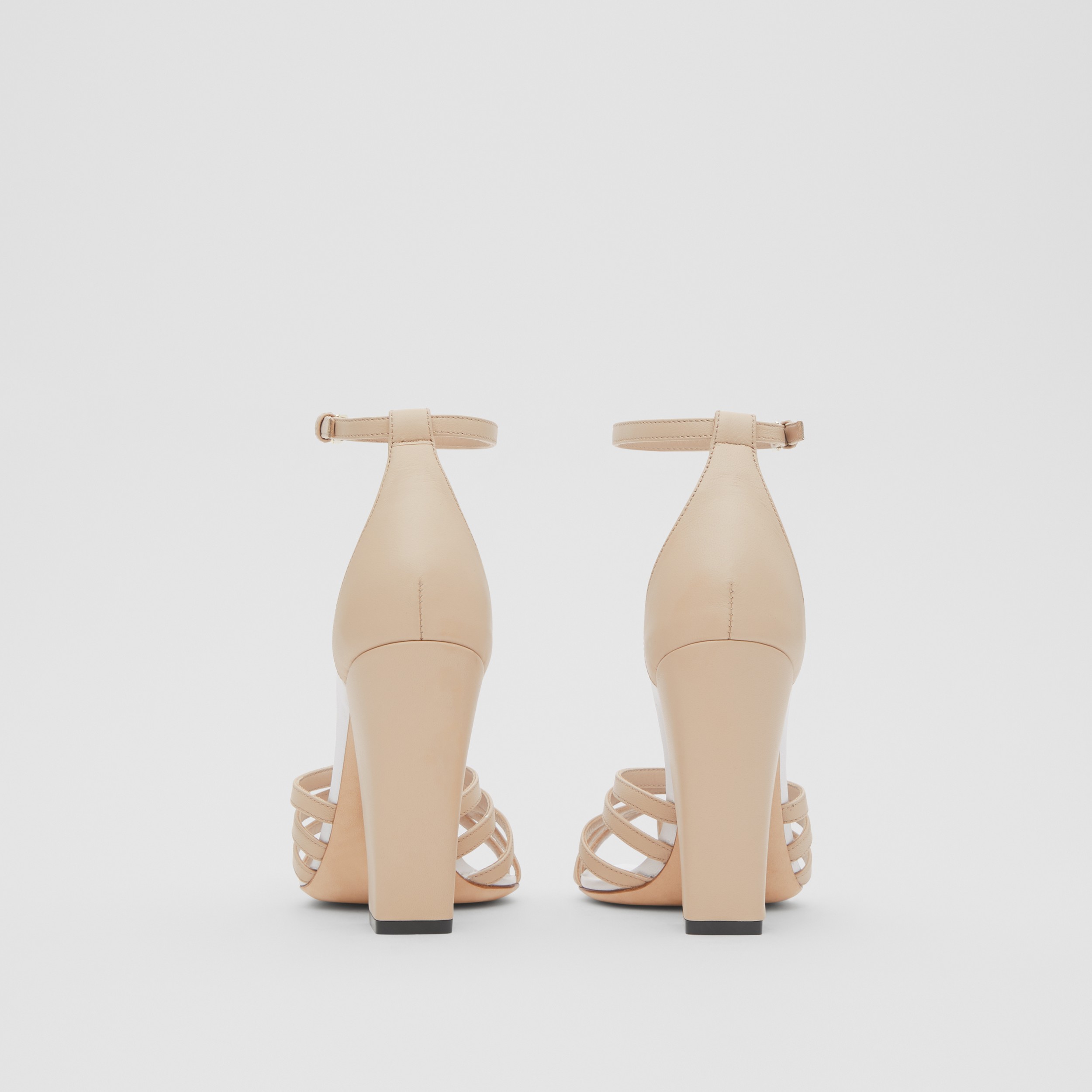 Split Toe Detail Leather Sandals In Soft Fawn Women Burberry United