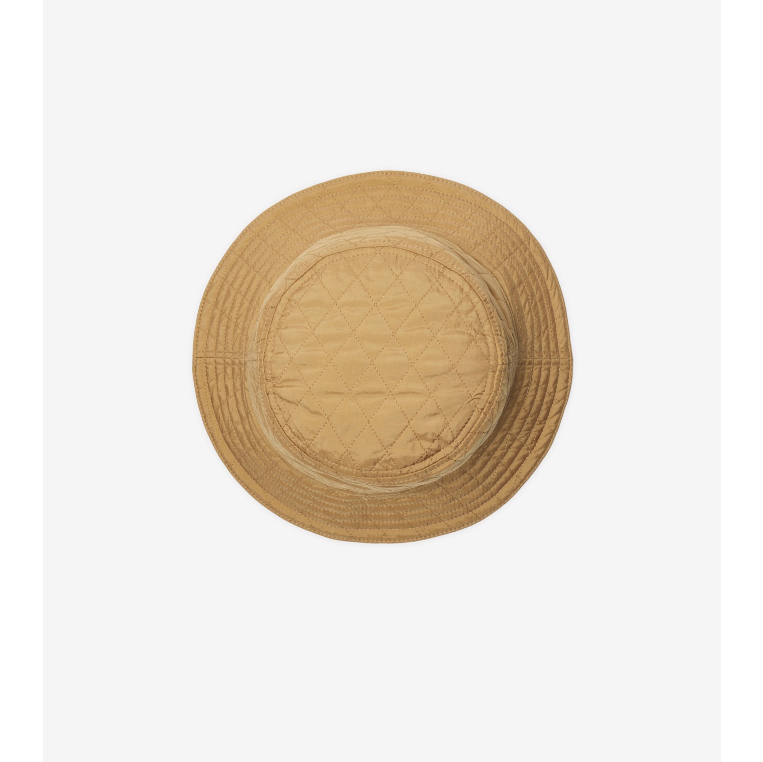 Packable Quilted Nylon Bucket Hat in Flax - Men | Burberry® Official