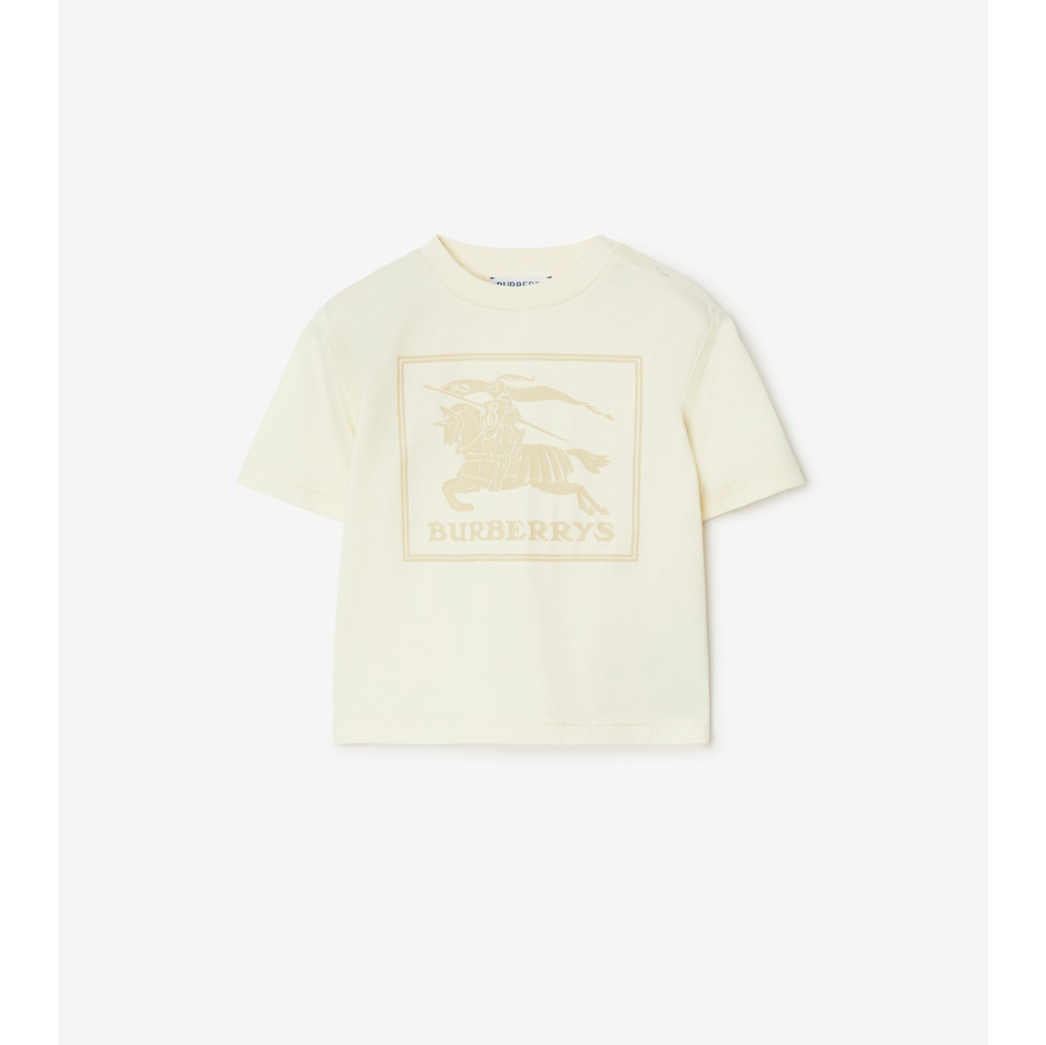 Ekd Cotton T Shirt In Pale Cream Burberry® Official