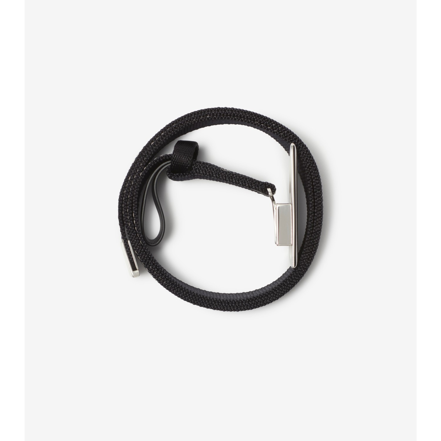 Check Webbing Shield Belt in Black/calico - Men | Burberry® Official