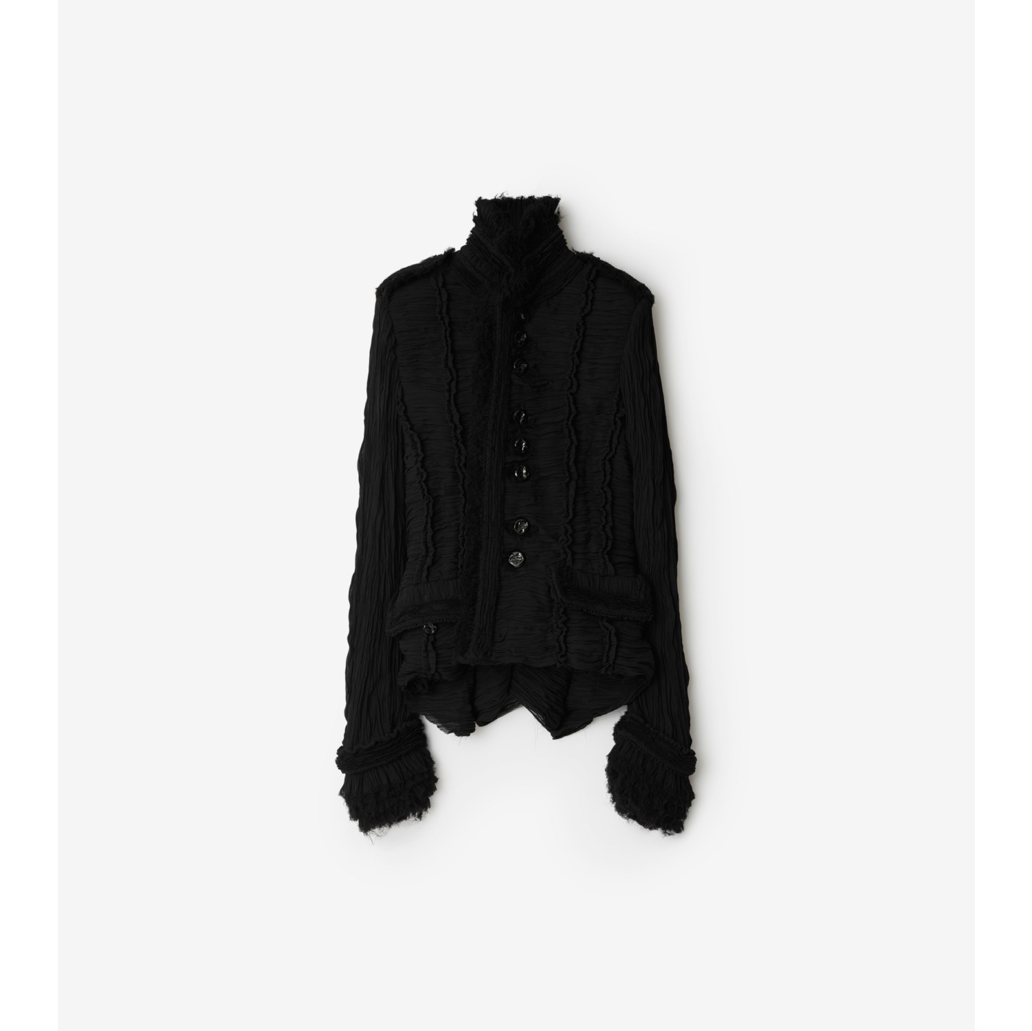 Pleated Tailored Jacket in Black - Women | Burberry® Official