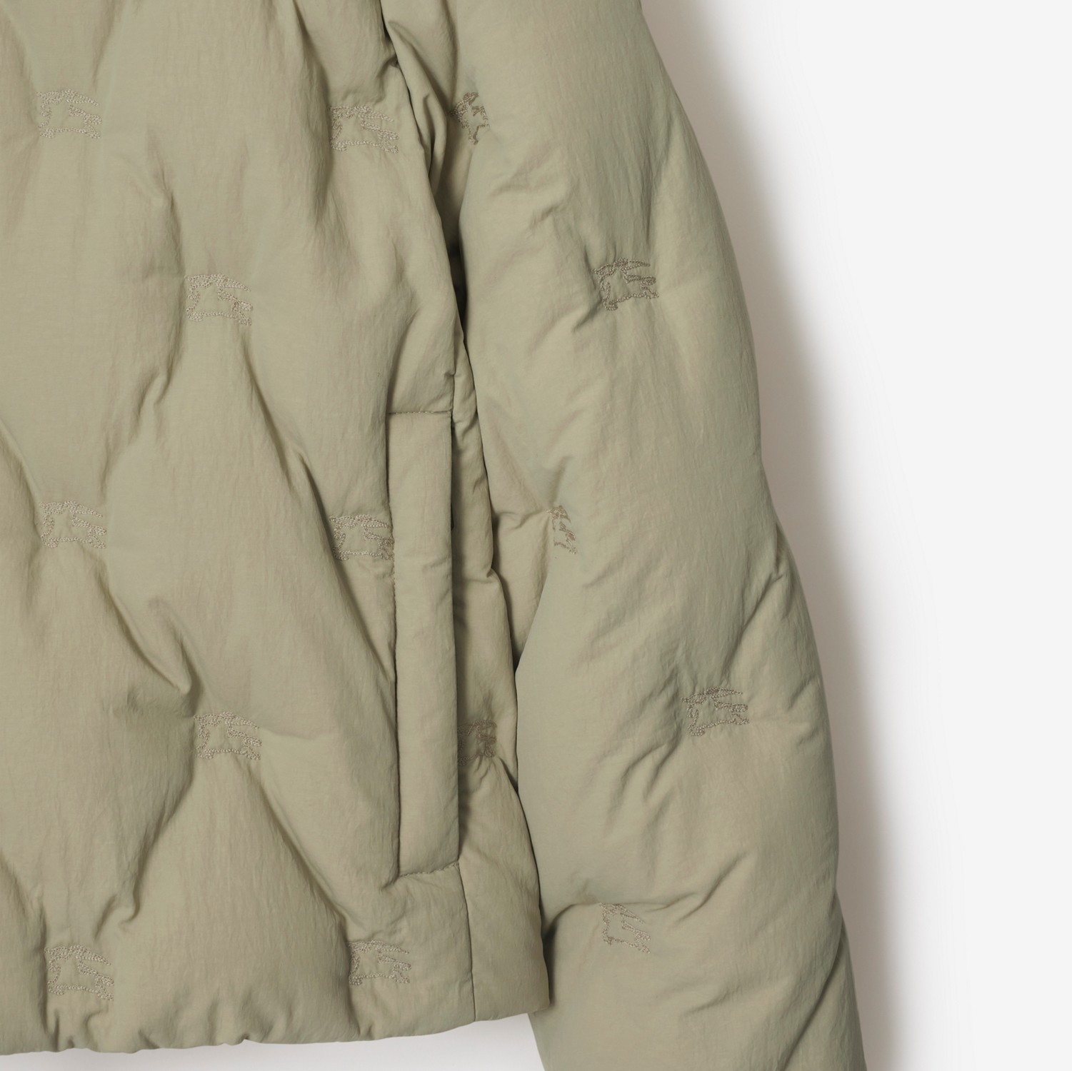 EKD Nylon Padded Jacket in Lichen - Women | Burberry® Official EKD Nylon Padded Jacket in Lichen - Women | Burberry® Official