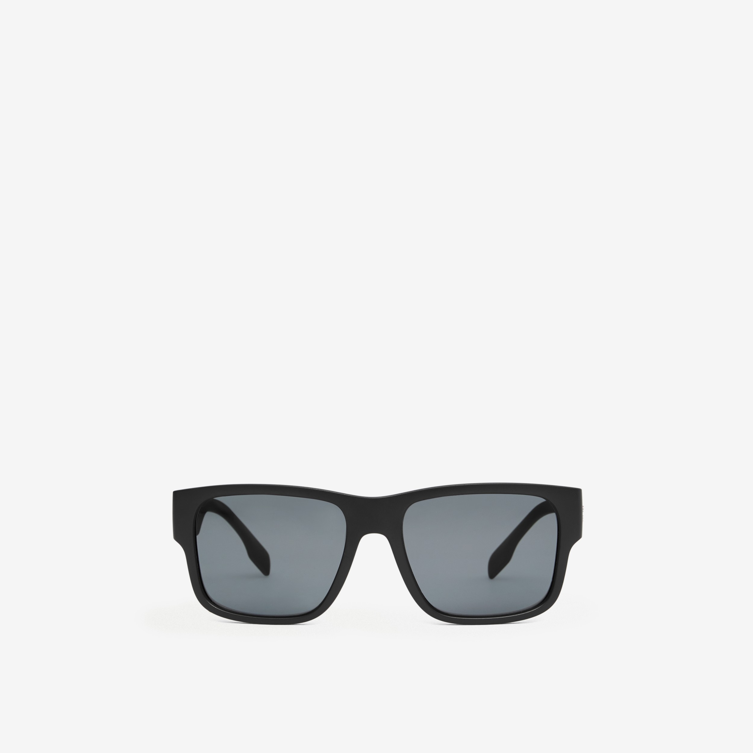 Logo Detail Square Frame Sunglasses in Black - Men | Burberry® Official
