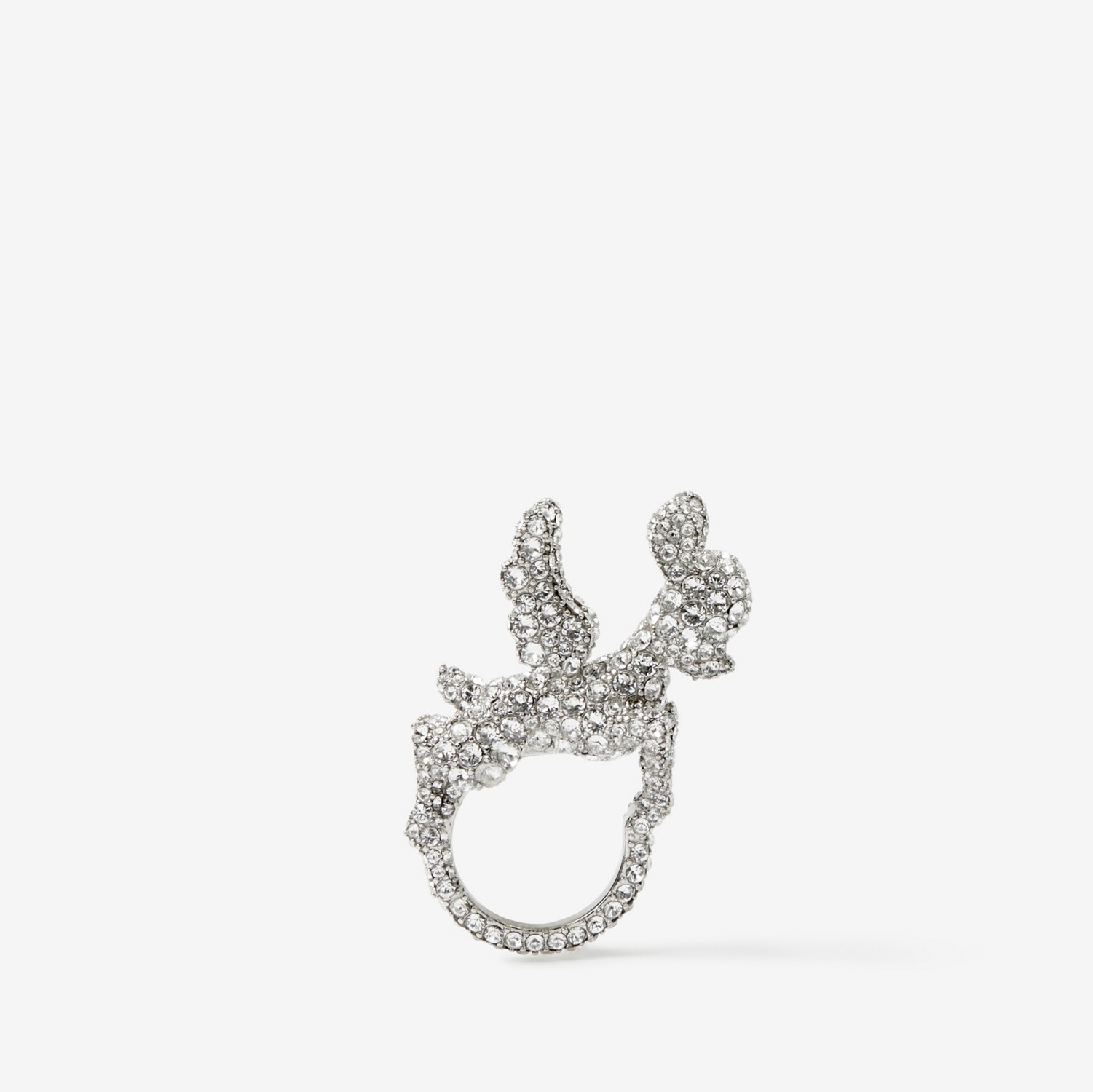 Fawn Crystal Ring in Palladium/crystal - Women | Burberry® Official Fawn Crystal Ring in Palladium/crystal - Women | Burberry® Official