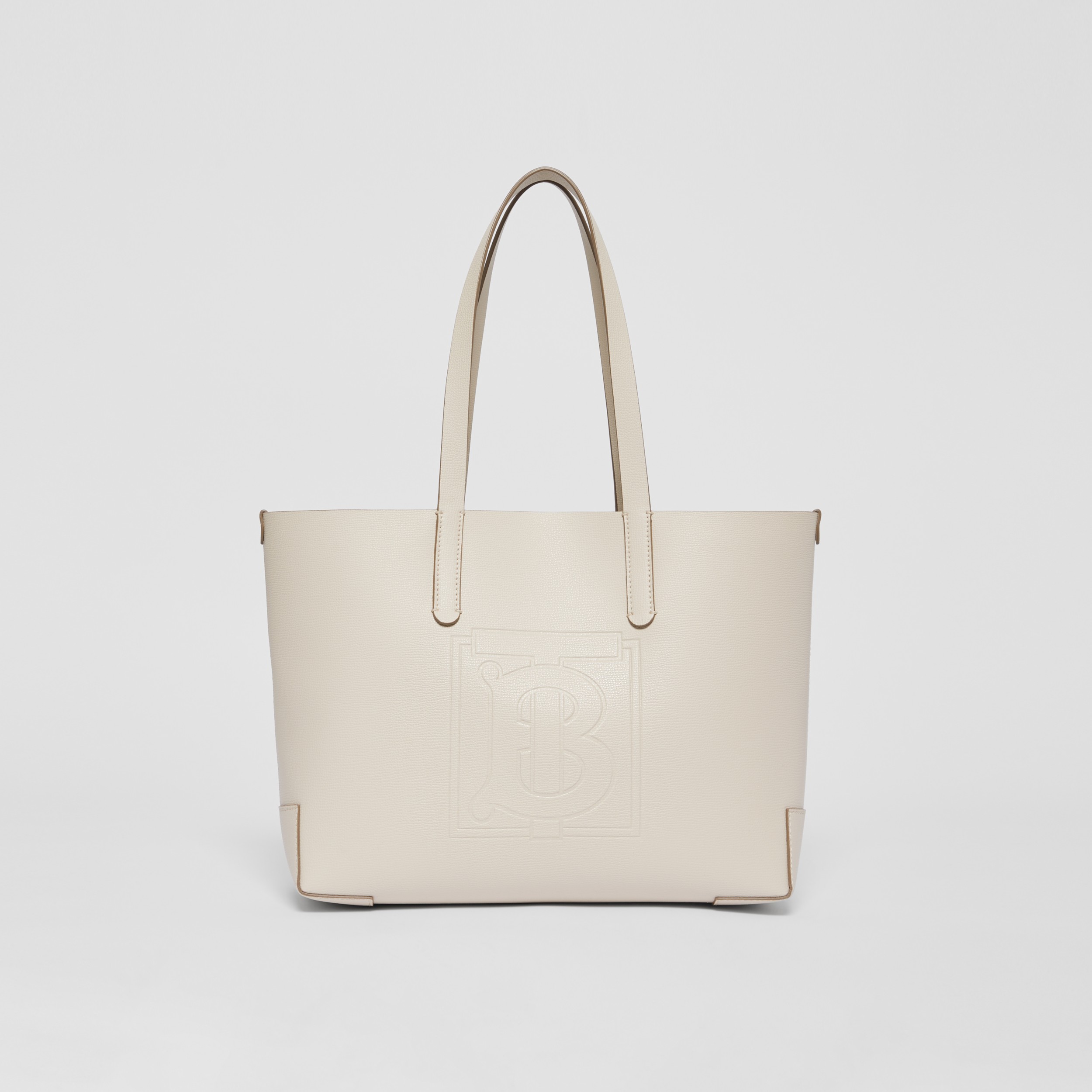 Burberry Large Monogram Embossed Leather Tote | IUCN Water
