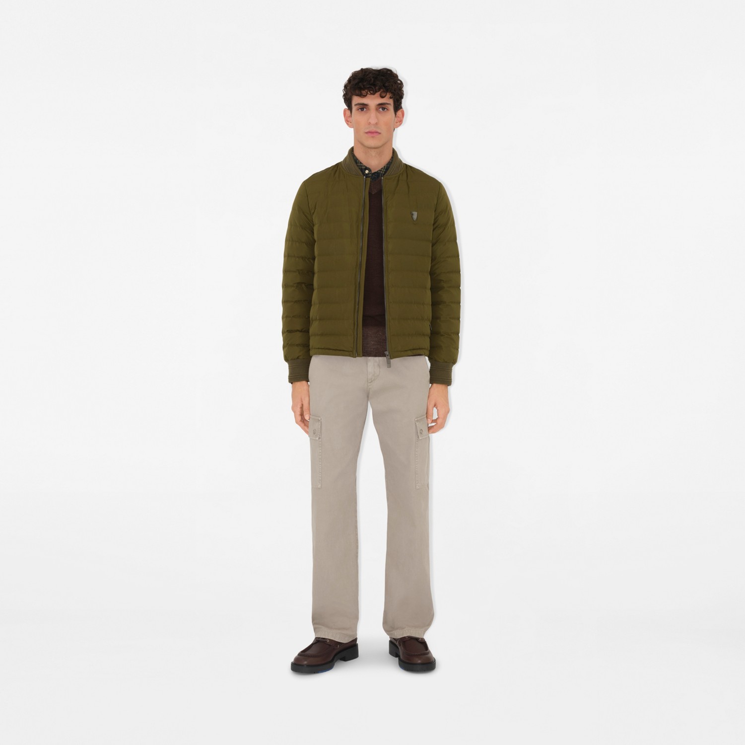 Puffer Jacket in Mire - Men, Nylon | Burberry® Official Puffer Jacket in Mire - Men, Nylon | Burberry® Official