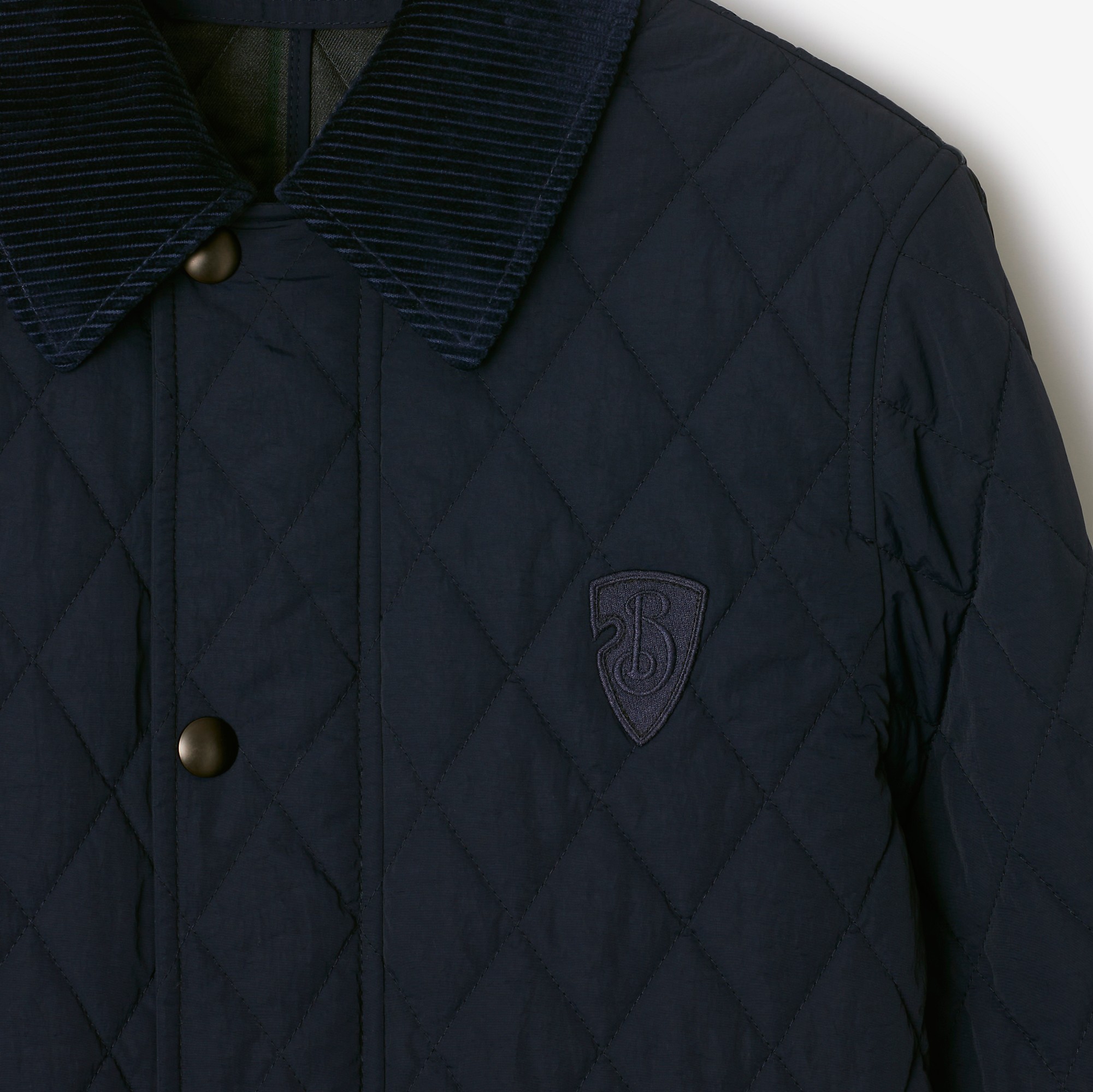 Quilted Nylon Jacket in Navy - Women | Burberry® Official Quilted Nylon Jacket in Navy - Women | Burberry® Official