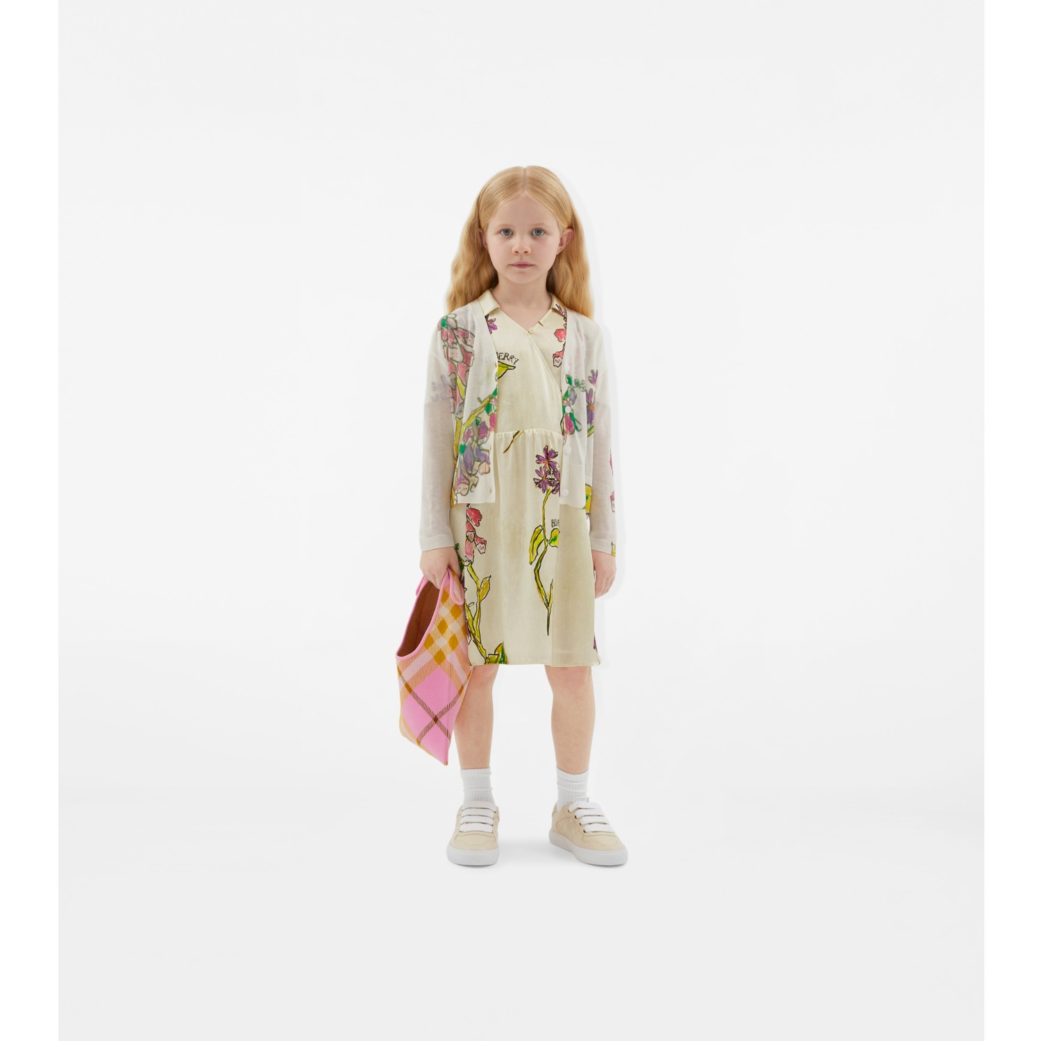 Foxglove Wool Blend Cardigan in Calico | Burberry® Official