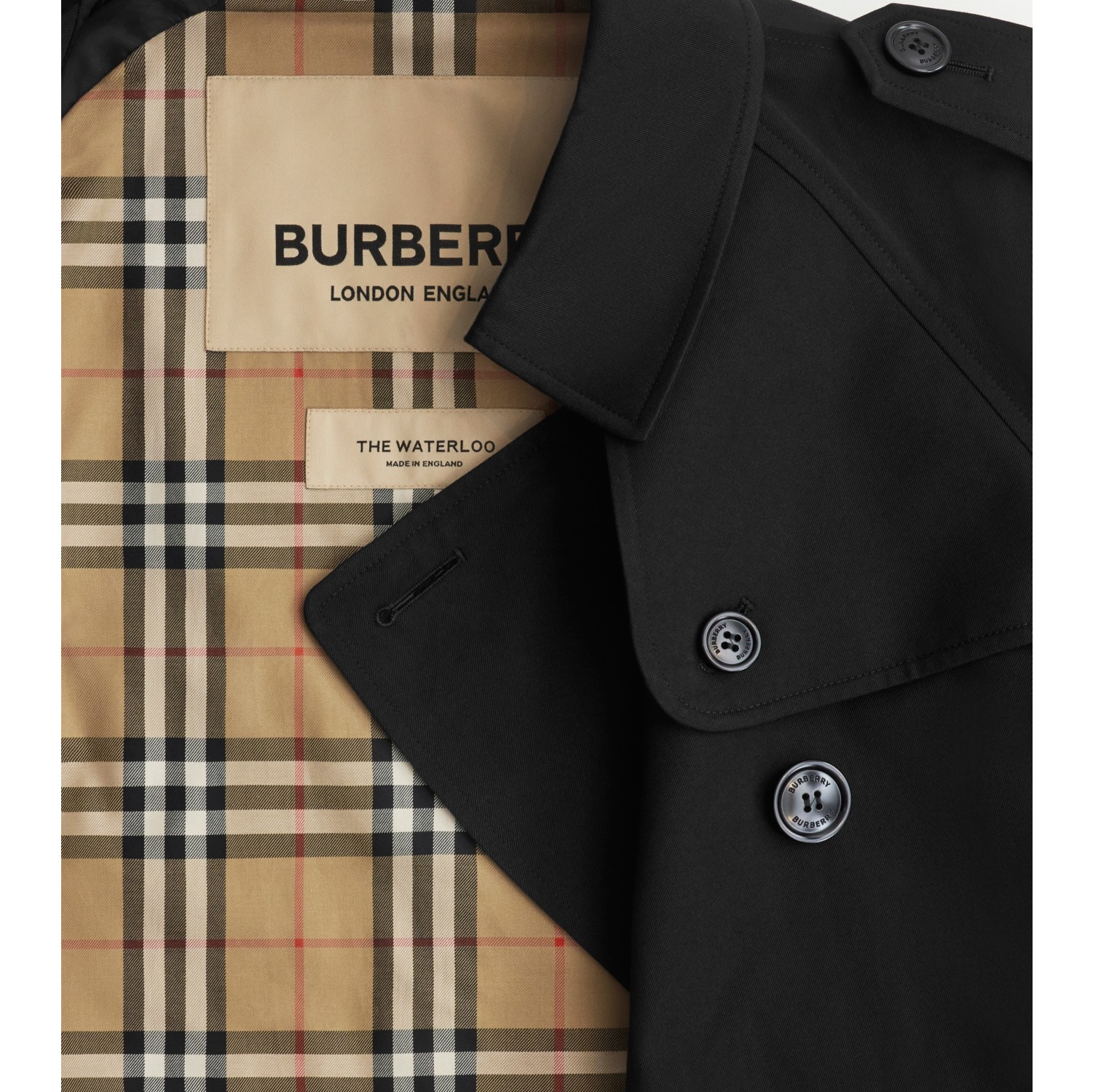Long Waterloo Heritage Trench Coat in Black - Women | Burberry® Official