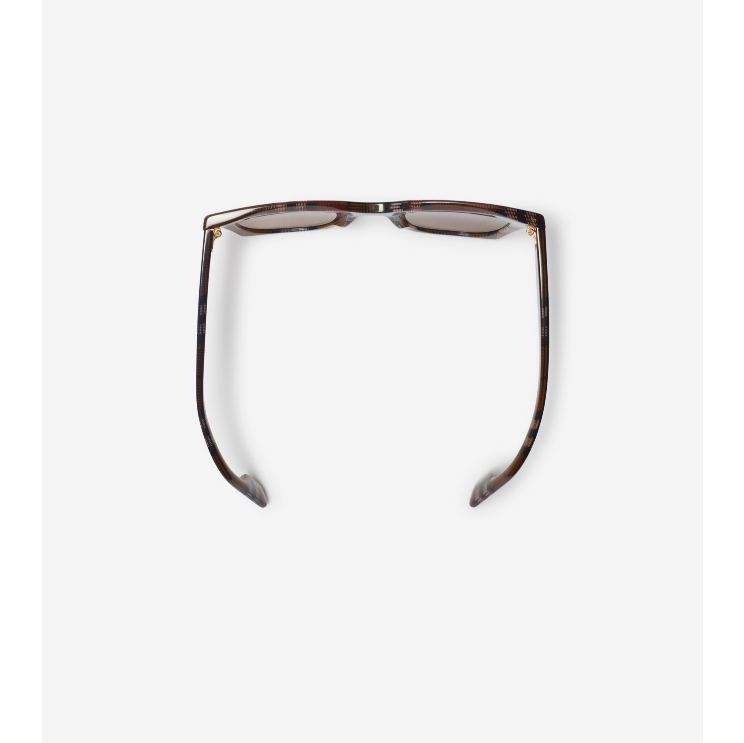 Check Square Frame Sunglasses in Birch brown - Women | Burberry® Official