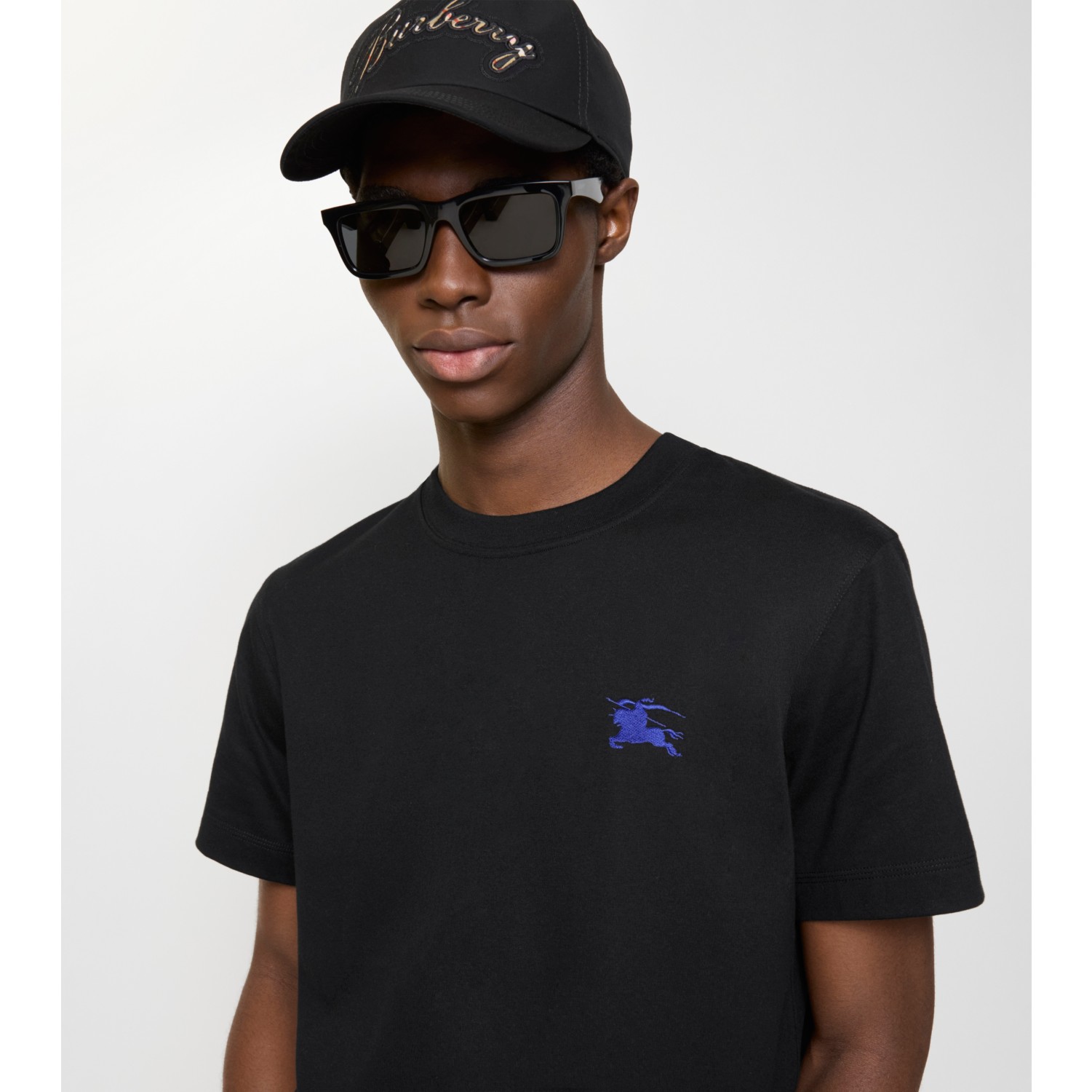 Cotton T-shirt in Black - Men | Burberry® Official