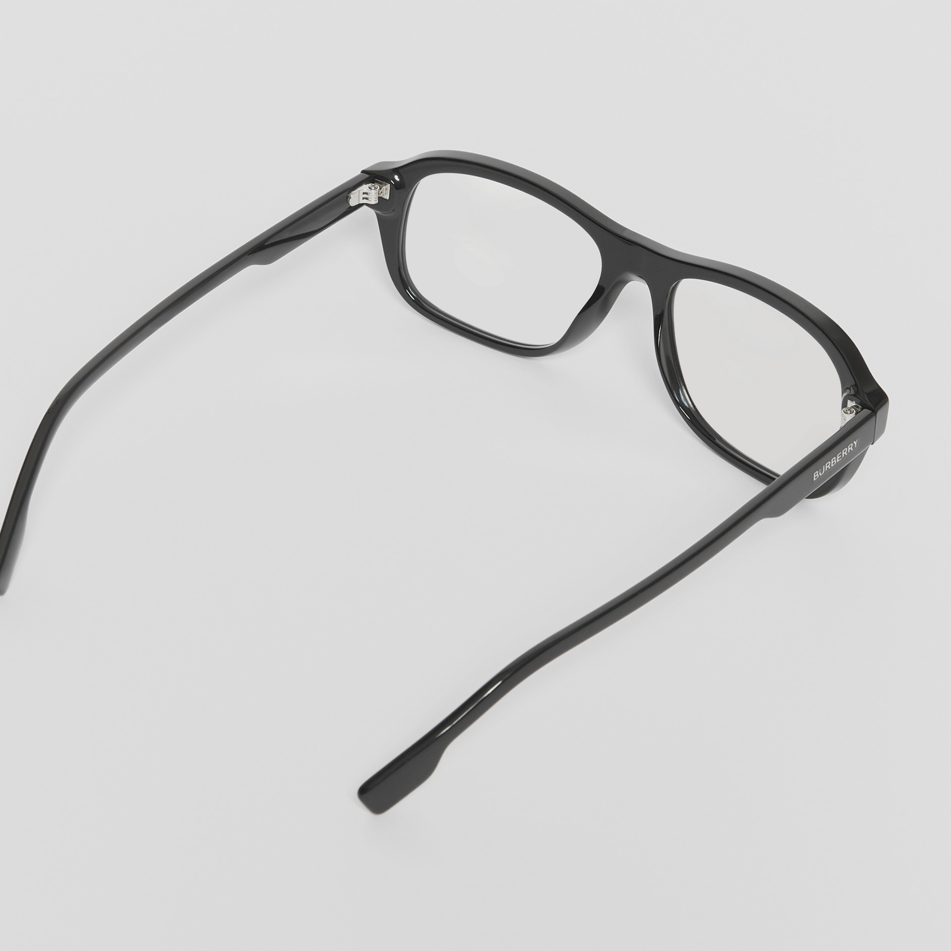Rectangular Optical Frames In Black Men Burberry United States