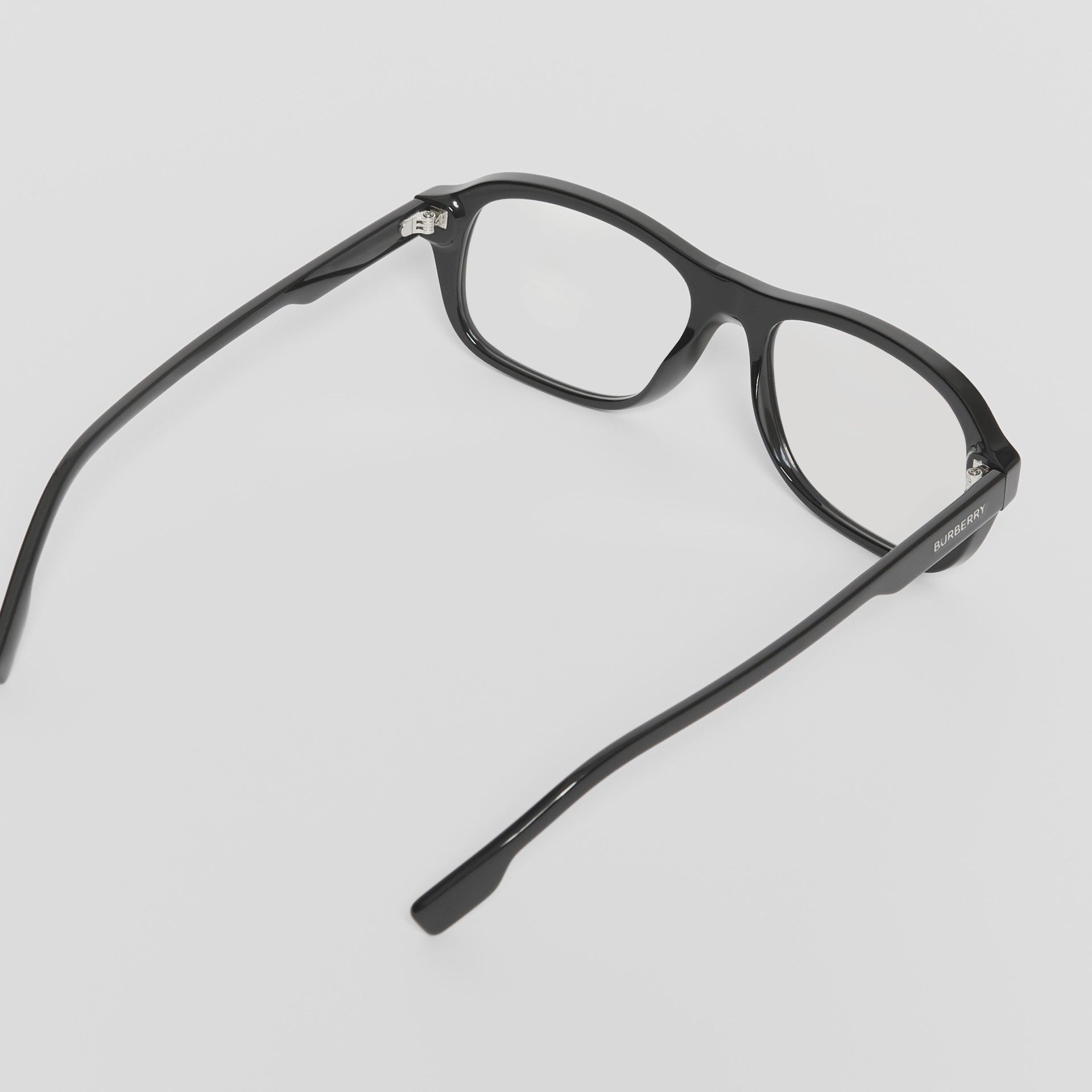 Rectangular Optical Frames In Black Men Burberry United States