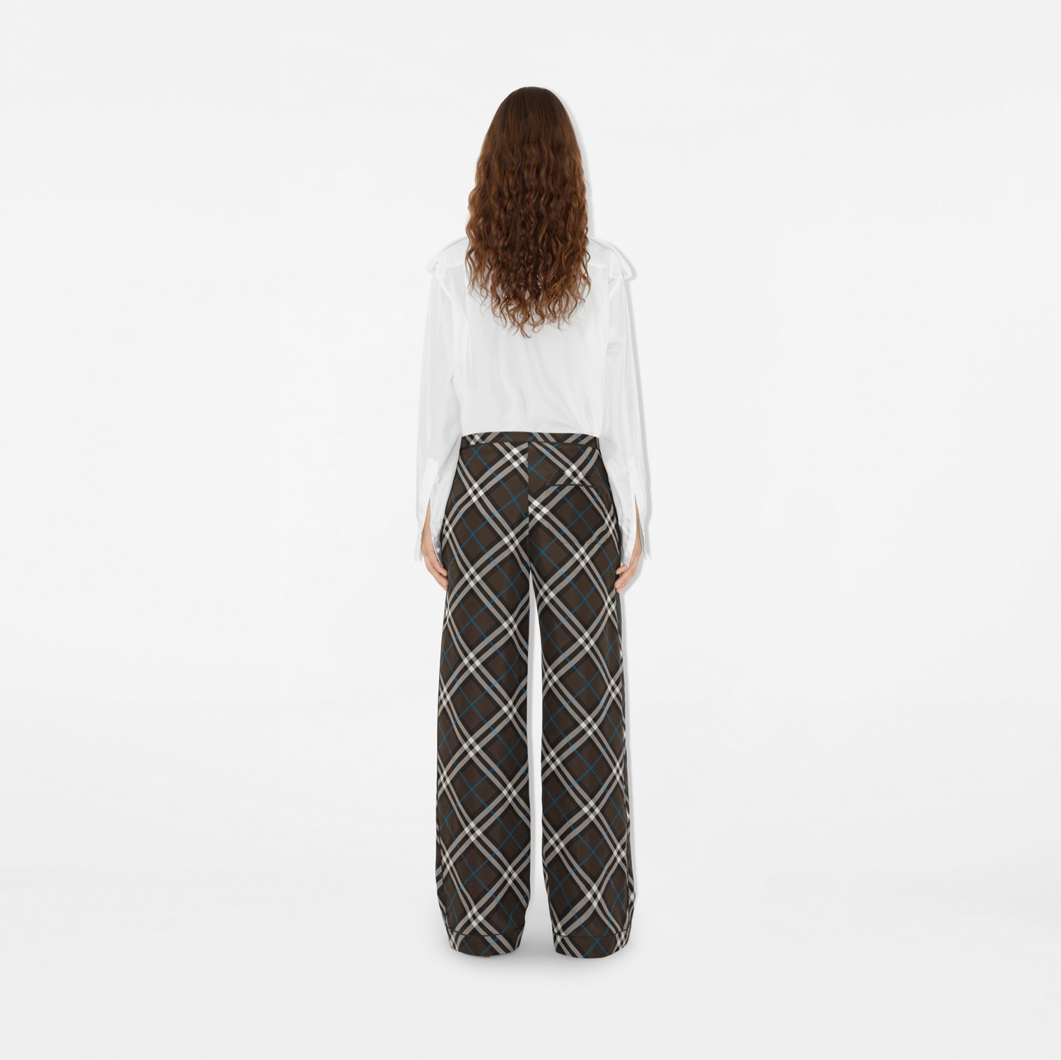 Check Silk Pyjama Trousers in Snug - Women | Burberry® Official Check Silk Pyjama Trousers in Snug - Women | Burberry® Official