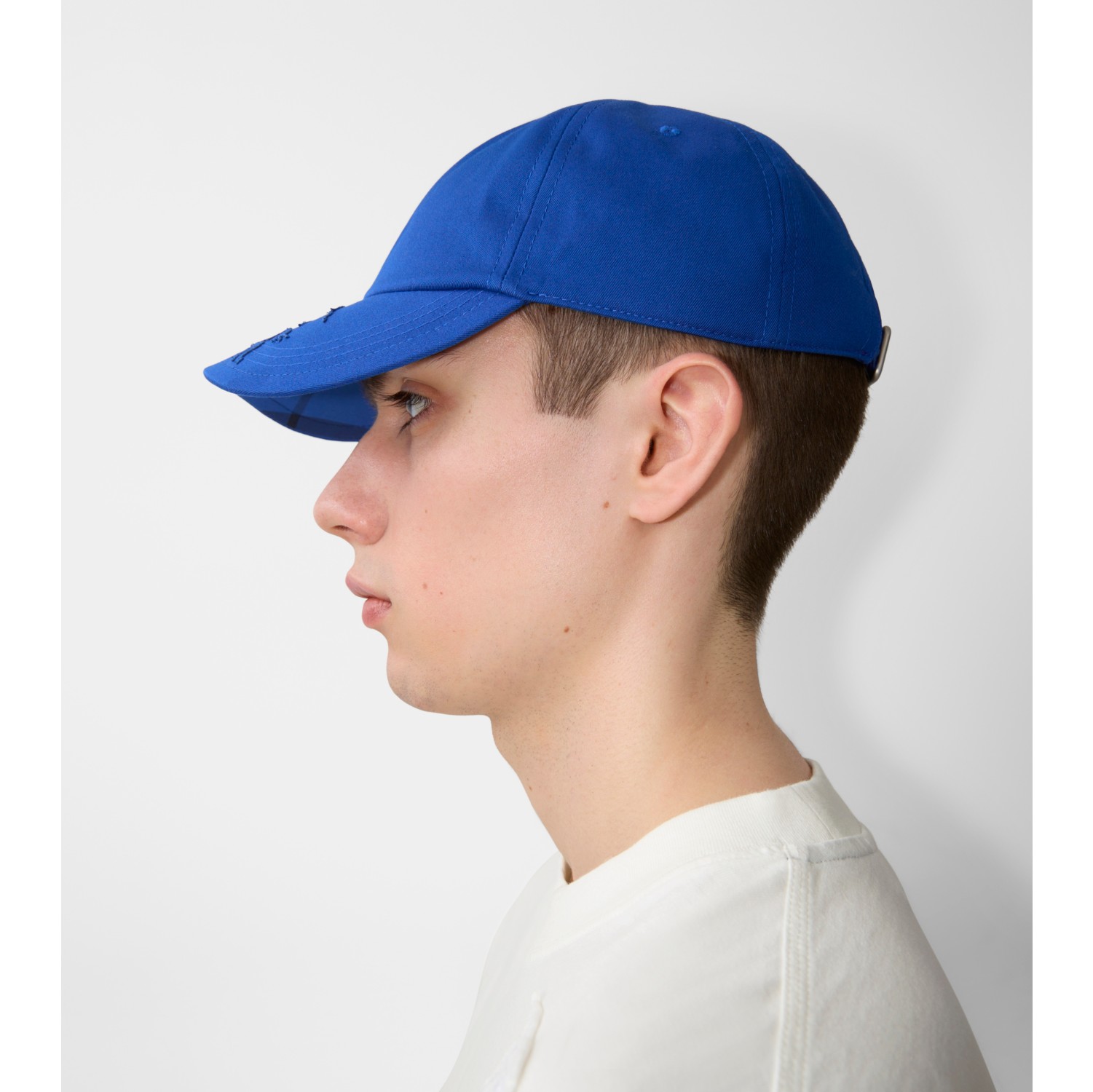 Cotton Blend Baseball Cap in Knight - Men | Burberry® Official