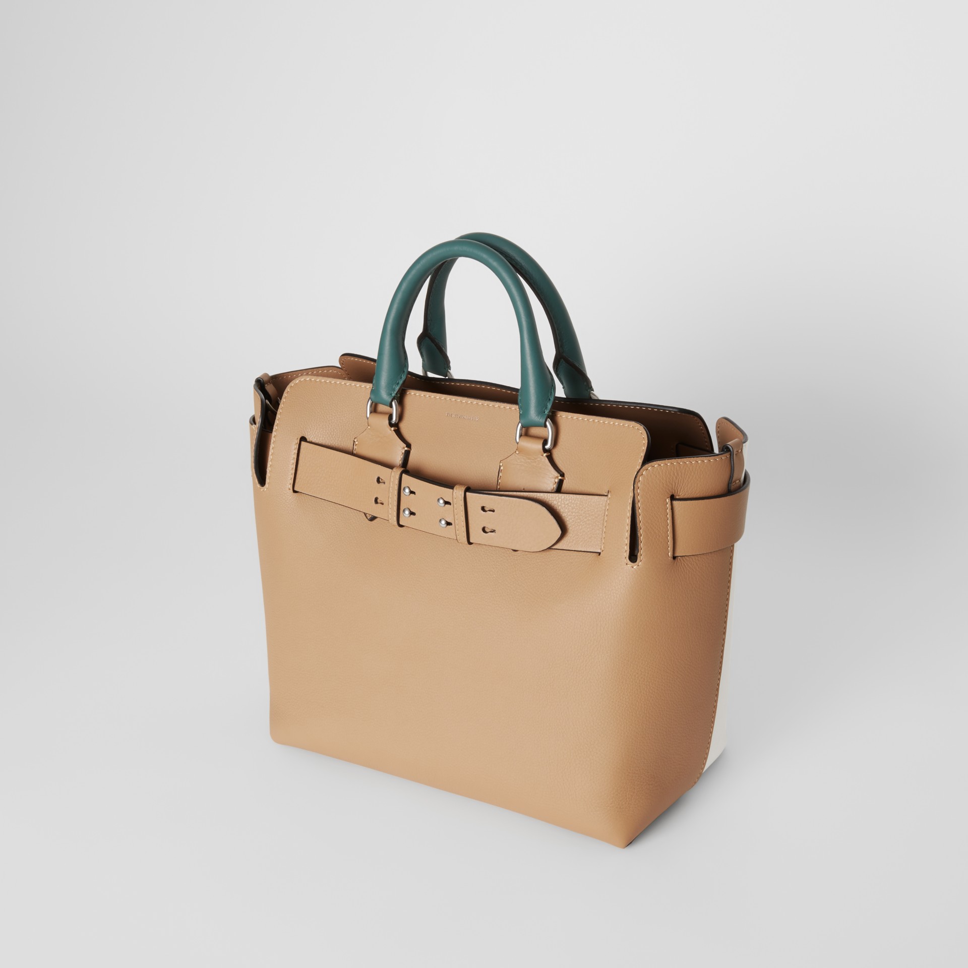 The Medium Tri-tone Leather Belt Bag in Light Camel - Women | Burberry ...