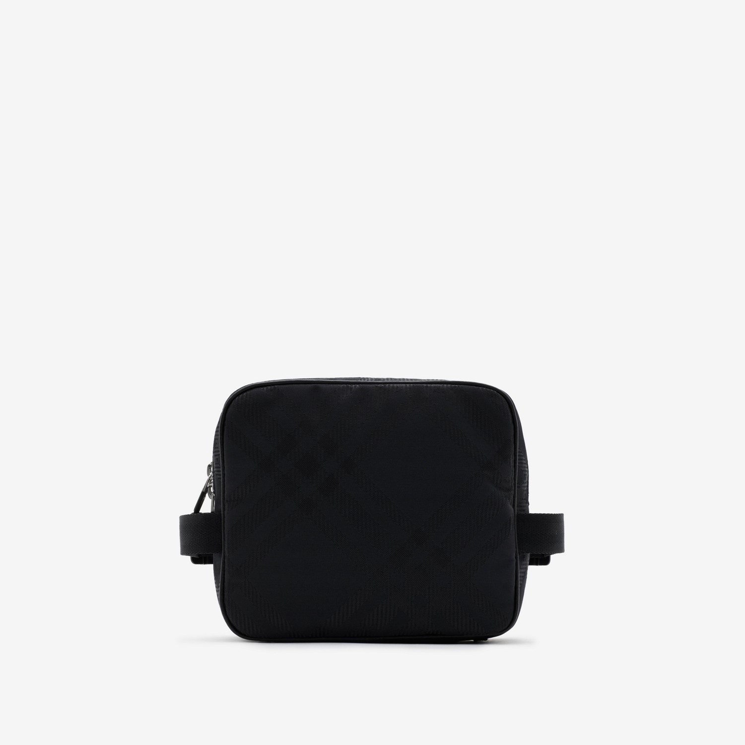 Check Jacquard Travel Pouch in Black - Men | Burberry® Official Check Jacquard Travel Pouch in Black - Men | Burberry® Official