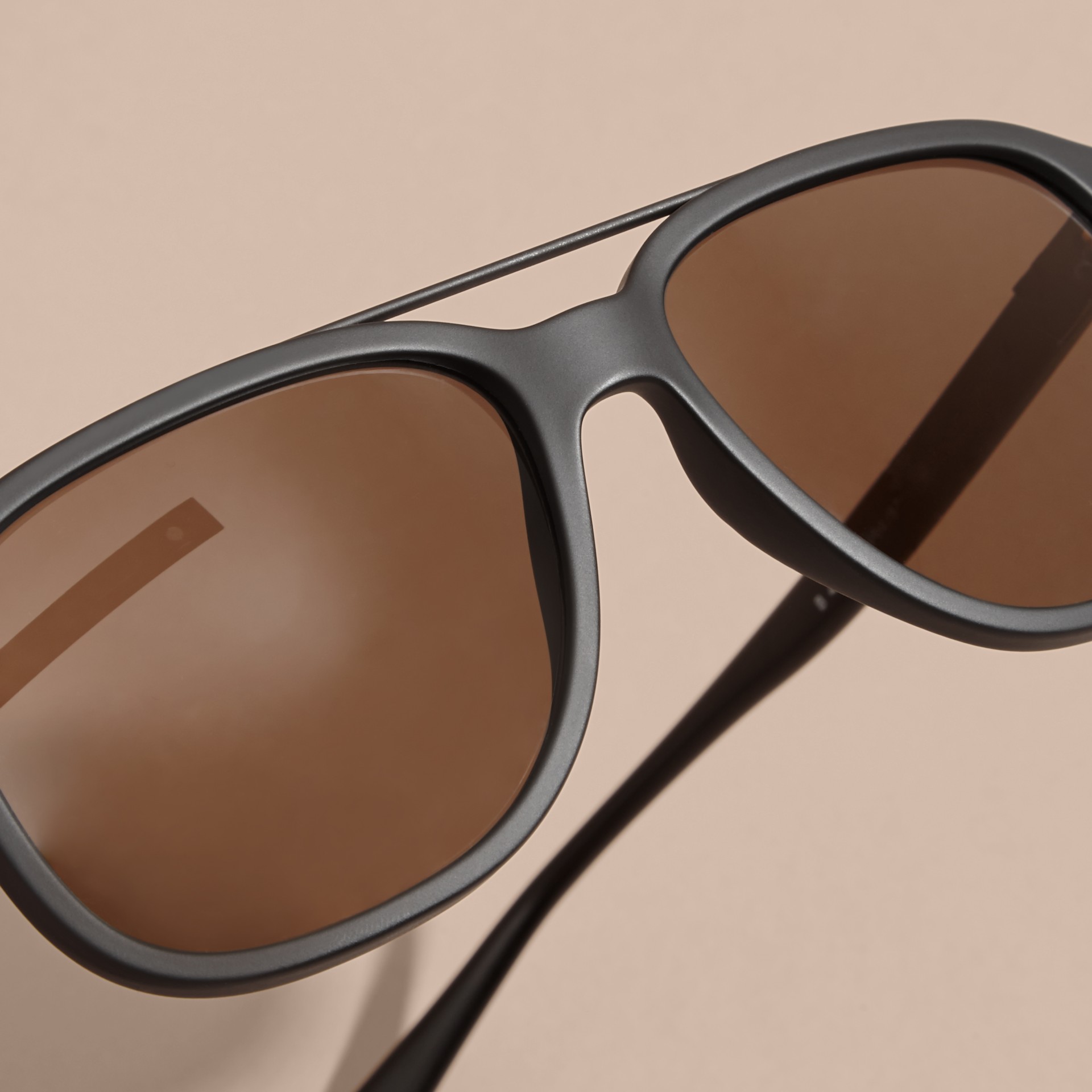 Square Frame Sunglasses Black Burberry
