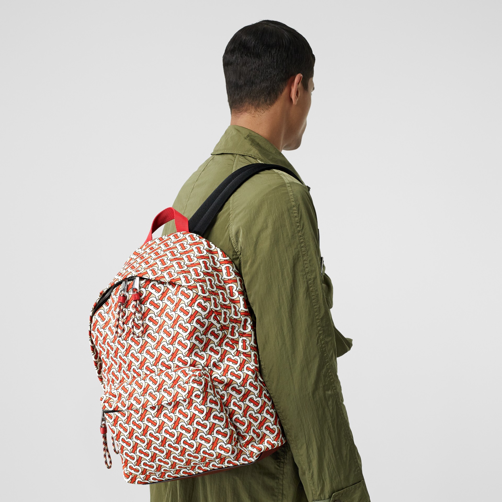 Burberry Monogram Print Nylon Backpack | semashow.com