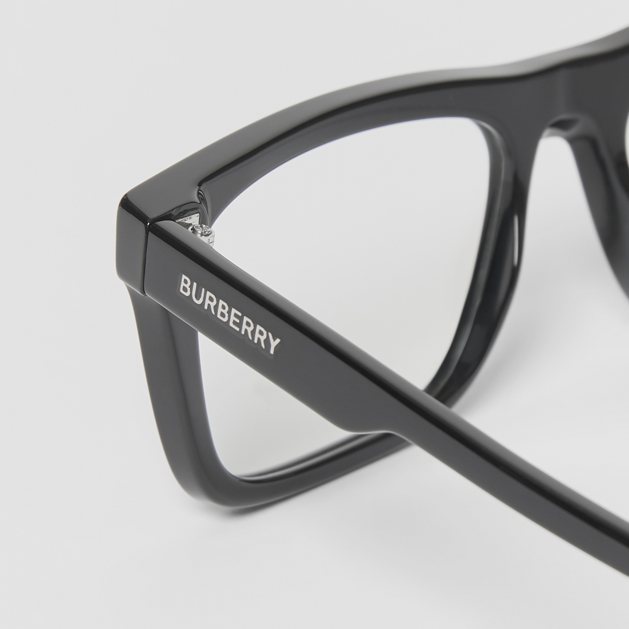 Rectangular Optical Frames In Black Men Burberry United States