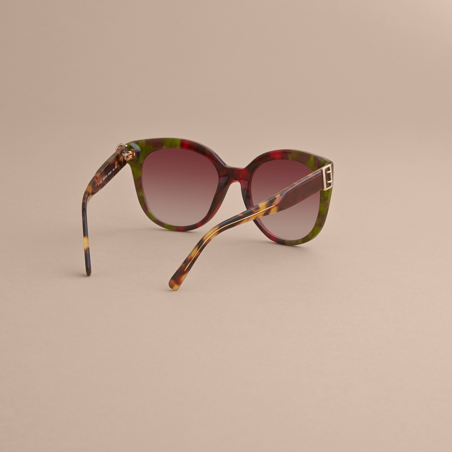 Buckle Detail Cat-eye Frame Sunglasses in Cardinal Red - Women ... Buckle Detail Cat-eye Frame Sunglasses in Cardinal Red - Women ...