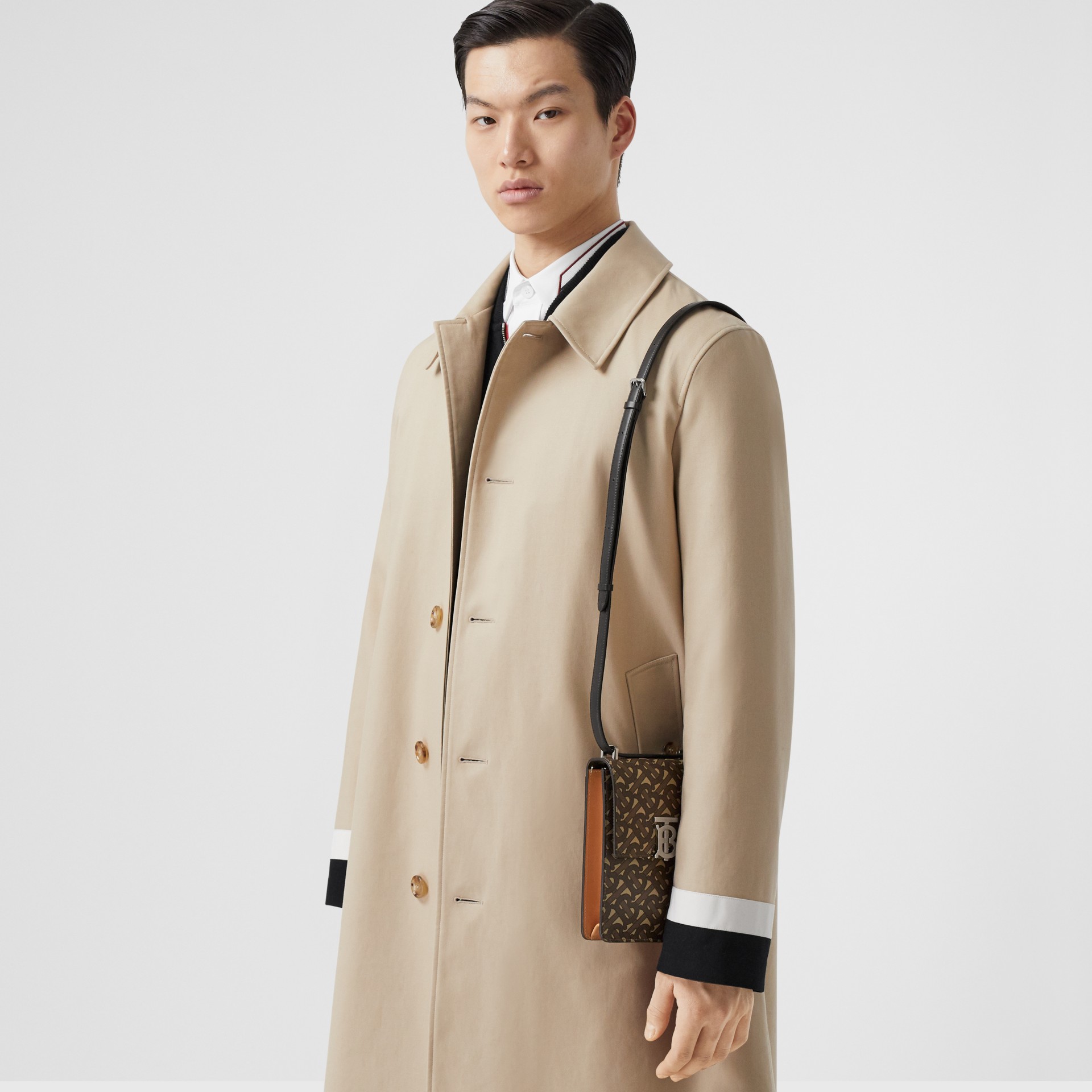 Monogram Print E-canvas Tote Bag | semashow.com