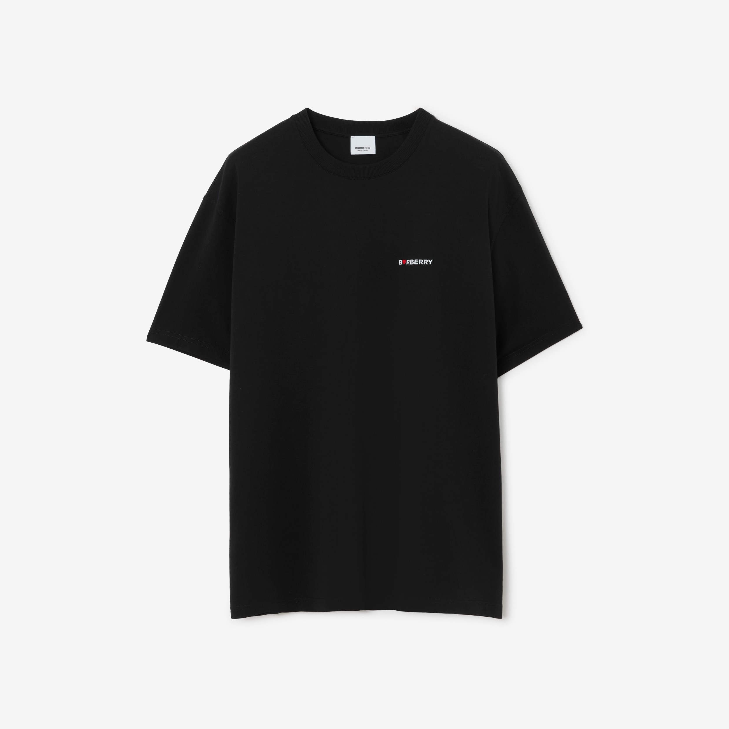 Heart Ekd Cotton T Shirt In Black Men Burberry® Official
