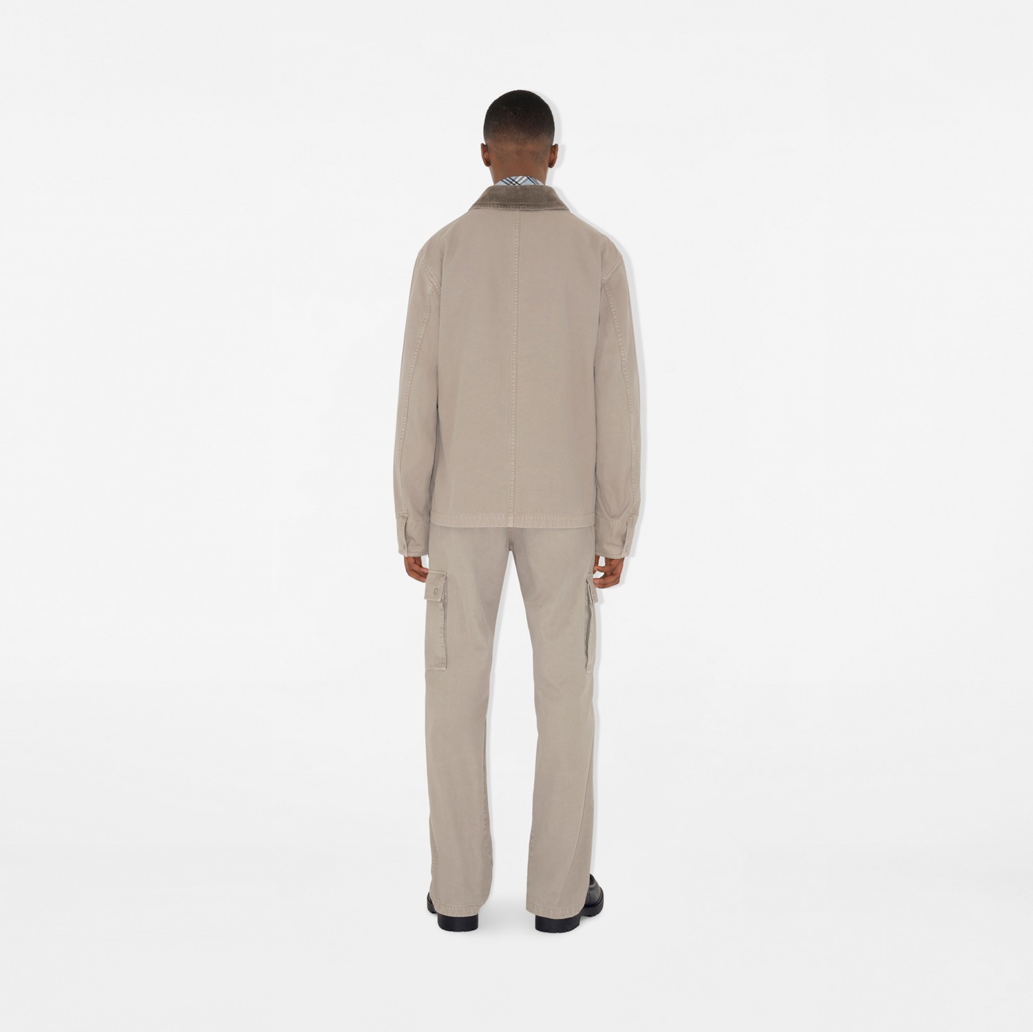 Cotton Field Jacket in Heron - Men | Burberry® Official Cotton Field Jacket in Heron - Men | Burberry® Official
