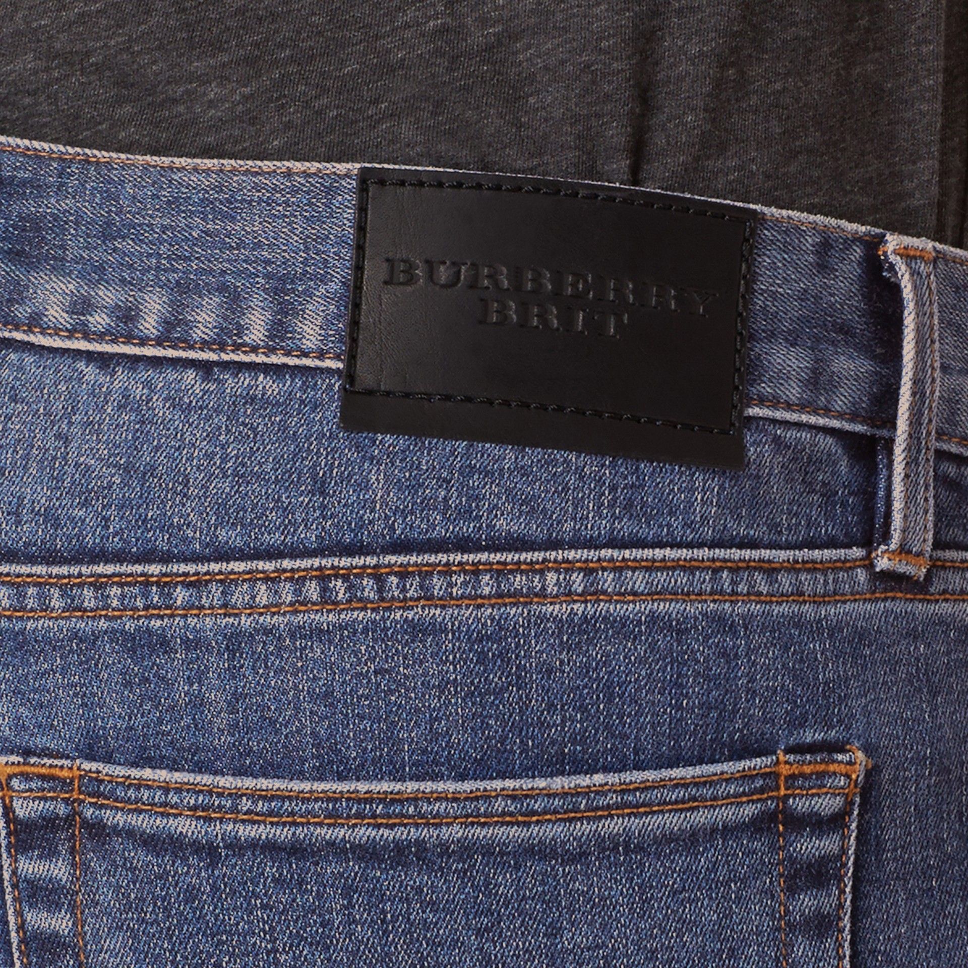 Straight Fit Stretch Japanese Denim Jeans Burberry