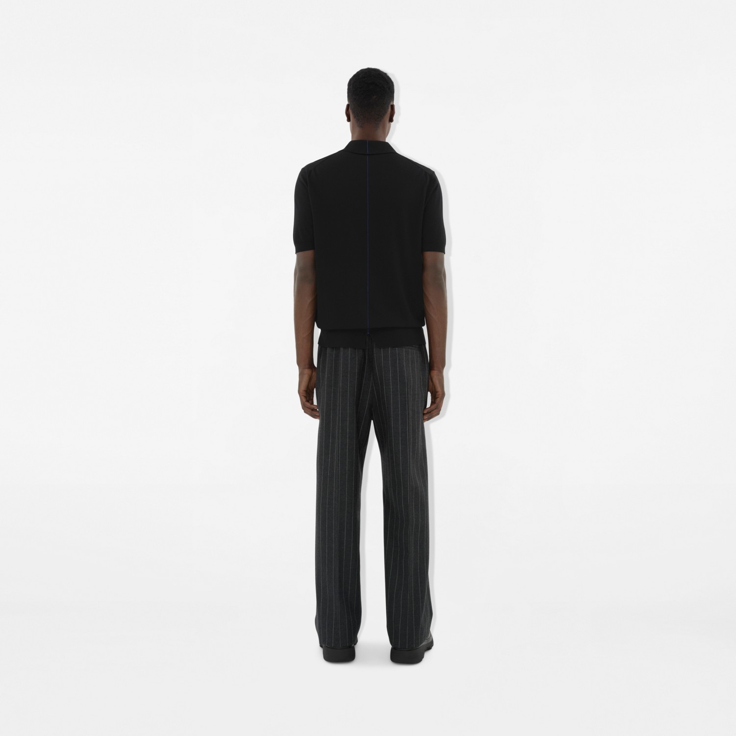 Poloshirt aus Wolle (Schwarz) - Herren | Burberry® Poloshirt aus Wolle (Schwarz) - Herren | Burberry®