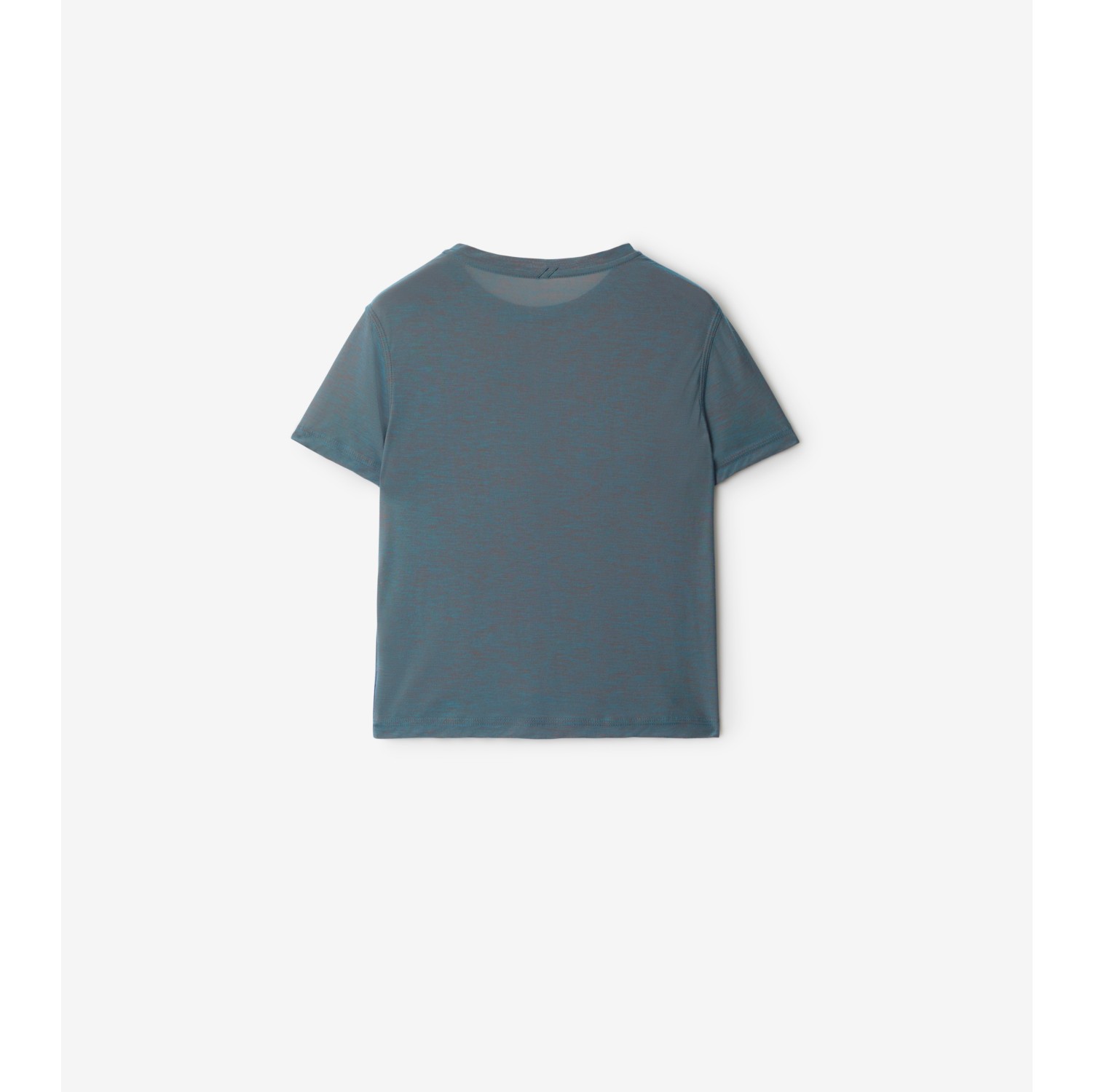 Boxy Jersey T-shirt in Blue - Women, Nylon | Burberry® Official
