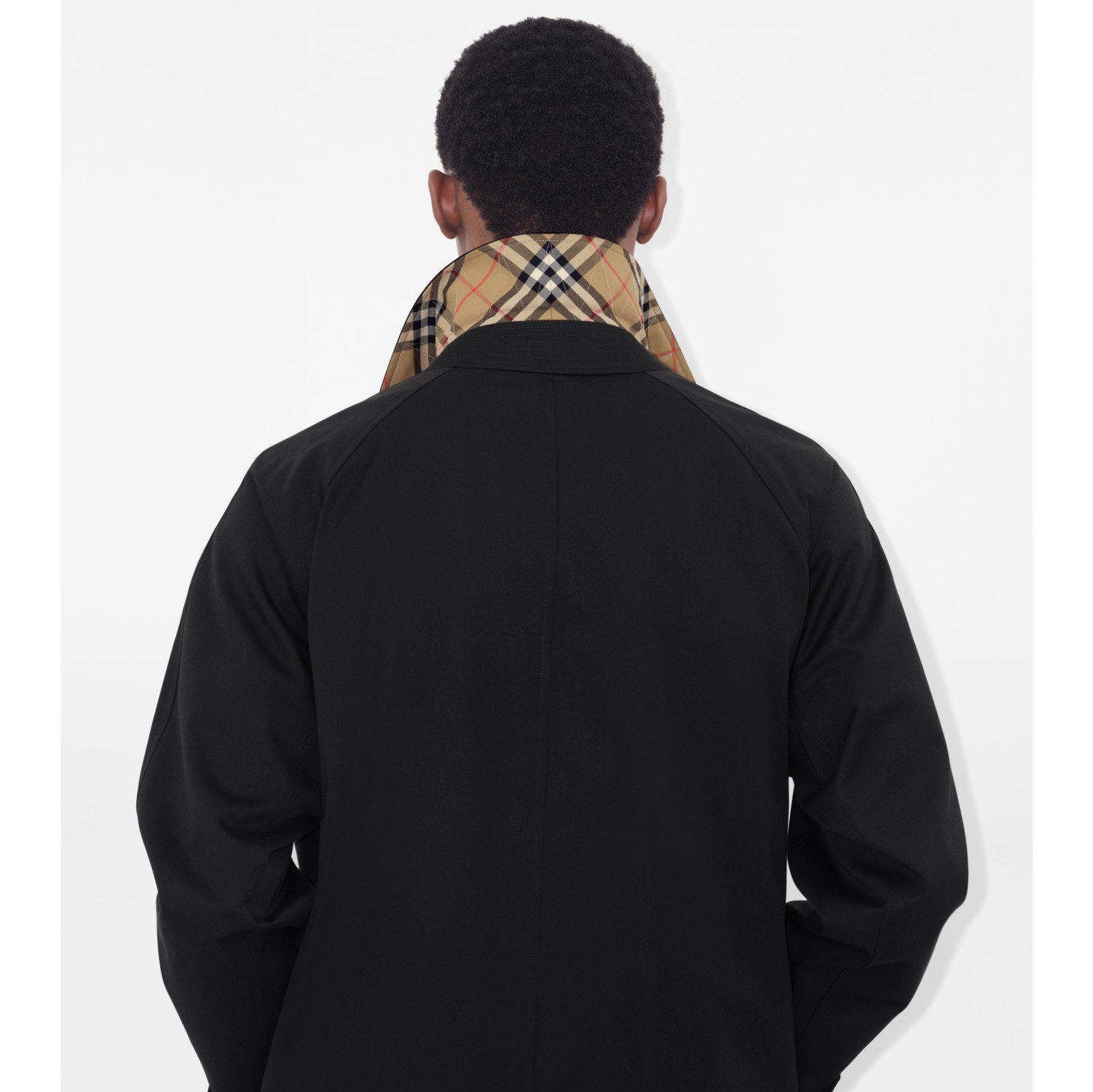 Paletot Héritage mi-long Camden (Noir) - Homme, Gabardine de coton ...