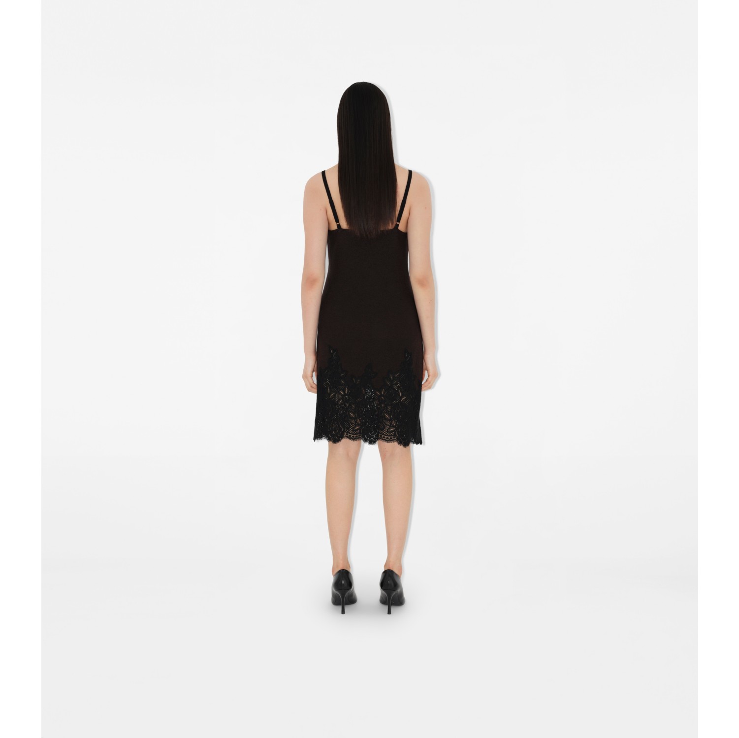 Wool Lace Dress in Snug - Women | Burberry® Official