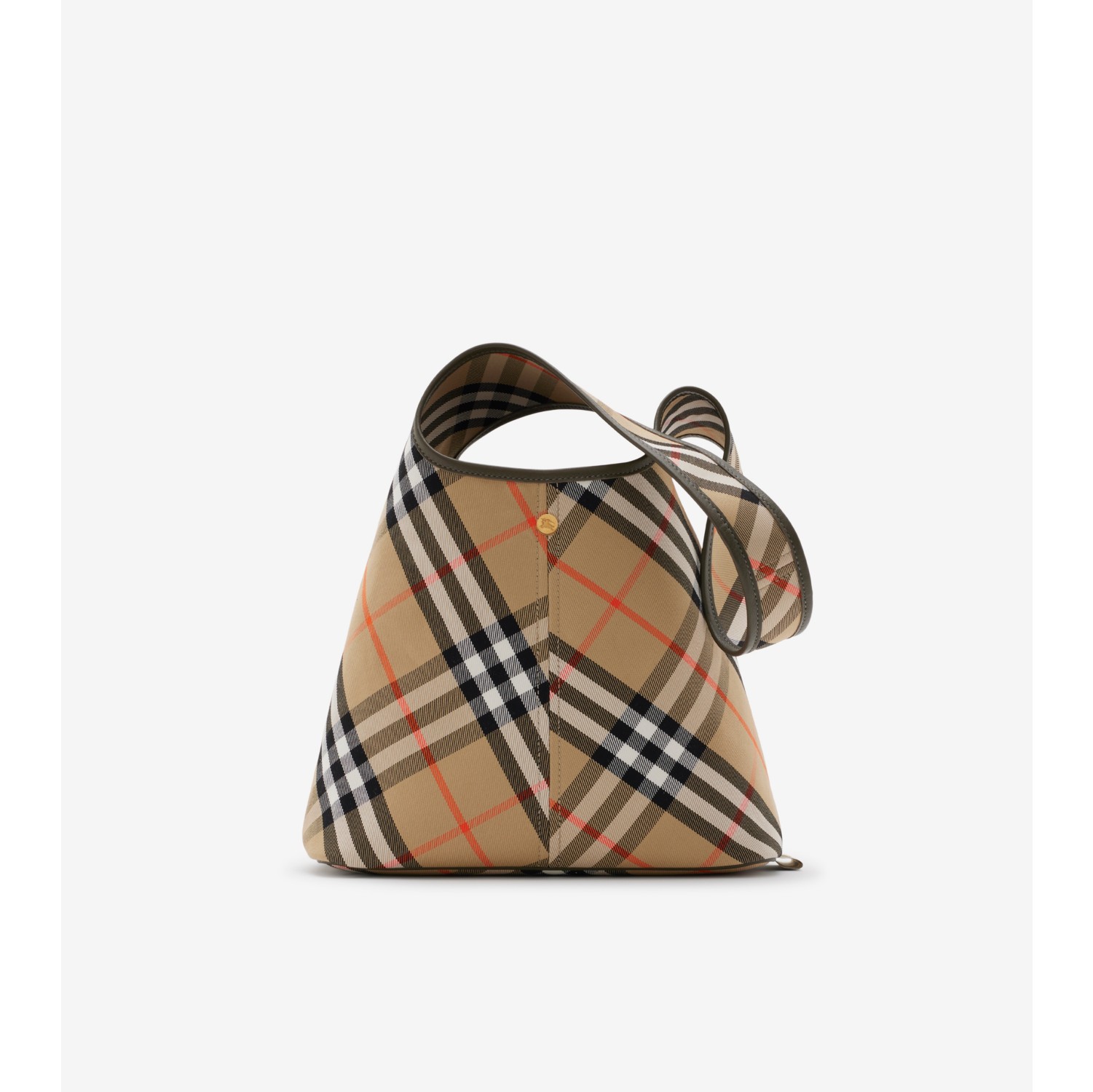 Small Check Shoulder Bag in Sand - Women | Burberry® Official