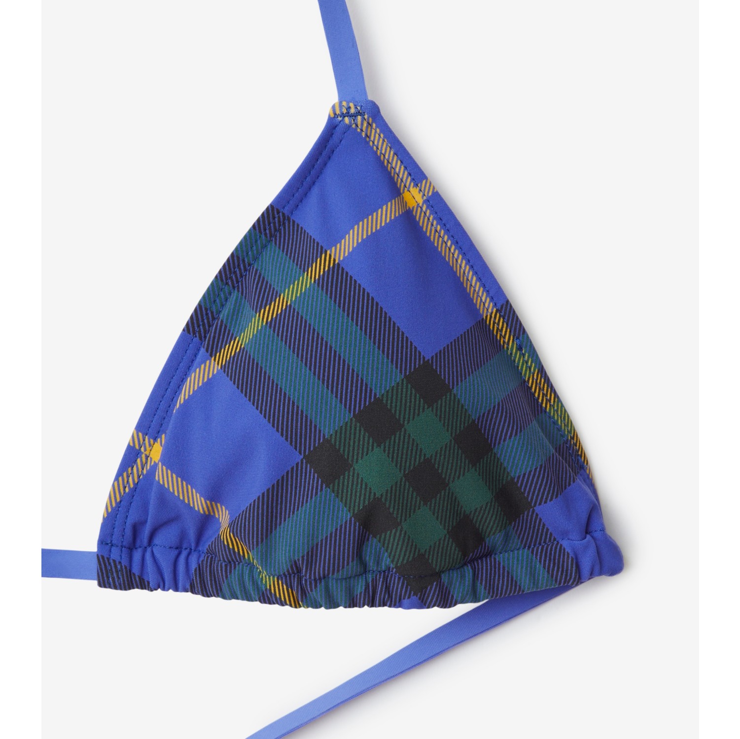 Check Bikini Top in Bright navy - Women | Burberry® Official