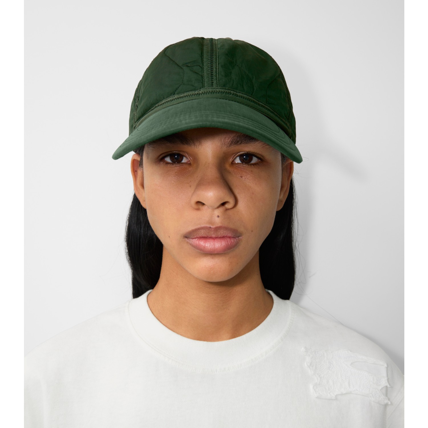 Quilted Nylon Baseball Cap in Ivy - Men | Burberry® Official