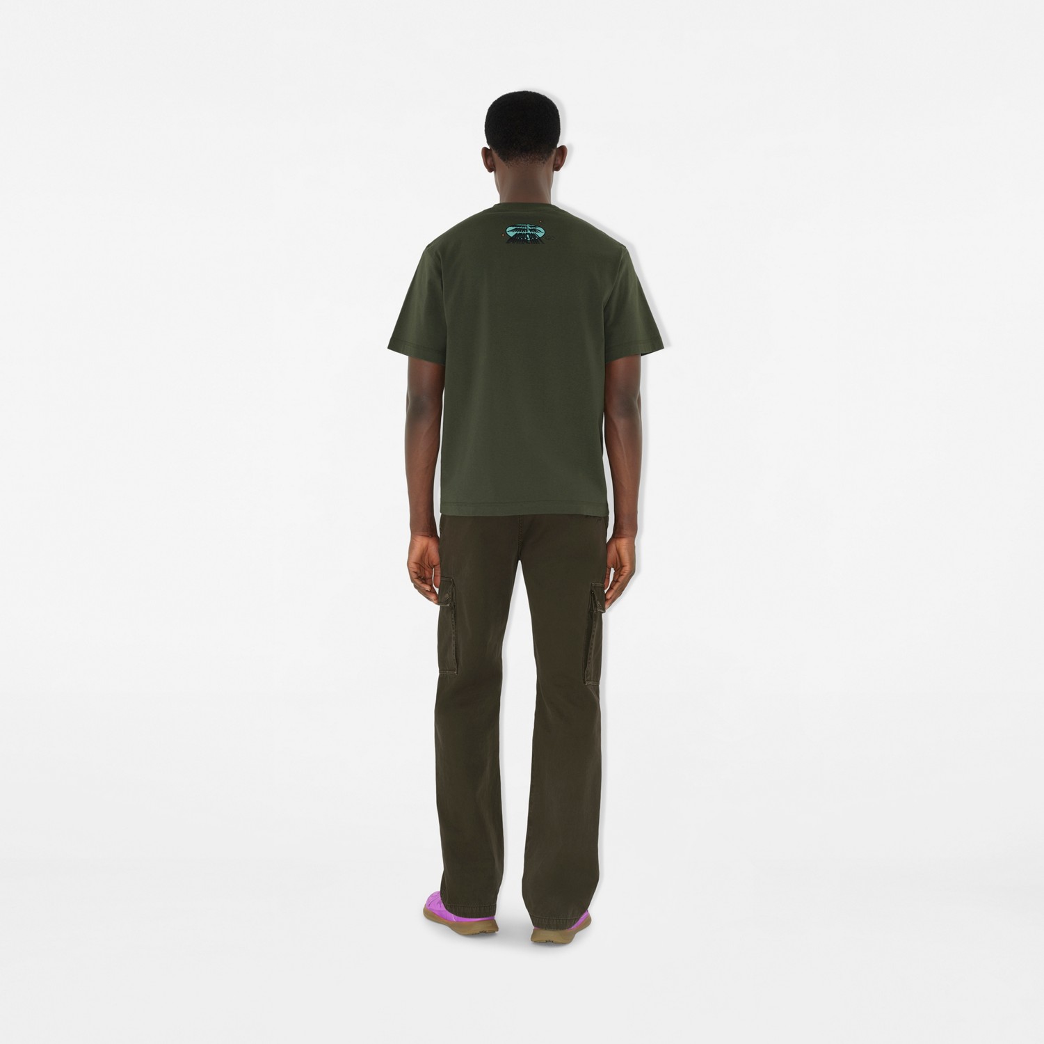 Car Cotton T-shirt in Yew - Men | Burberry® Official Car Cotton T-shirt in Yew - Men | Burberry® Official