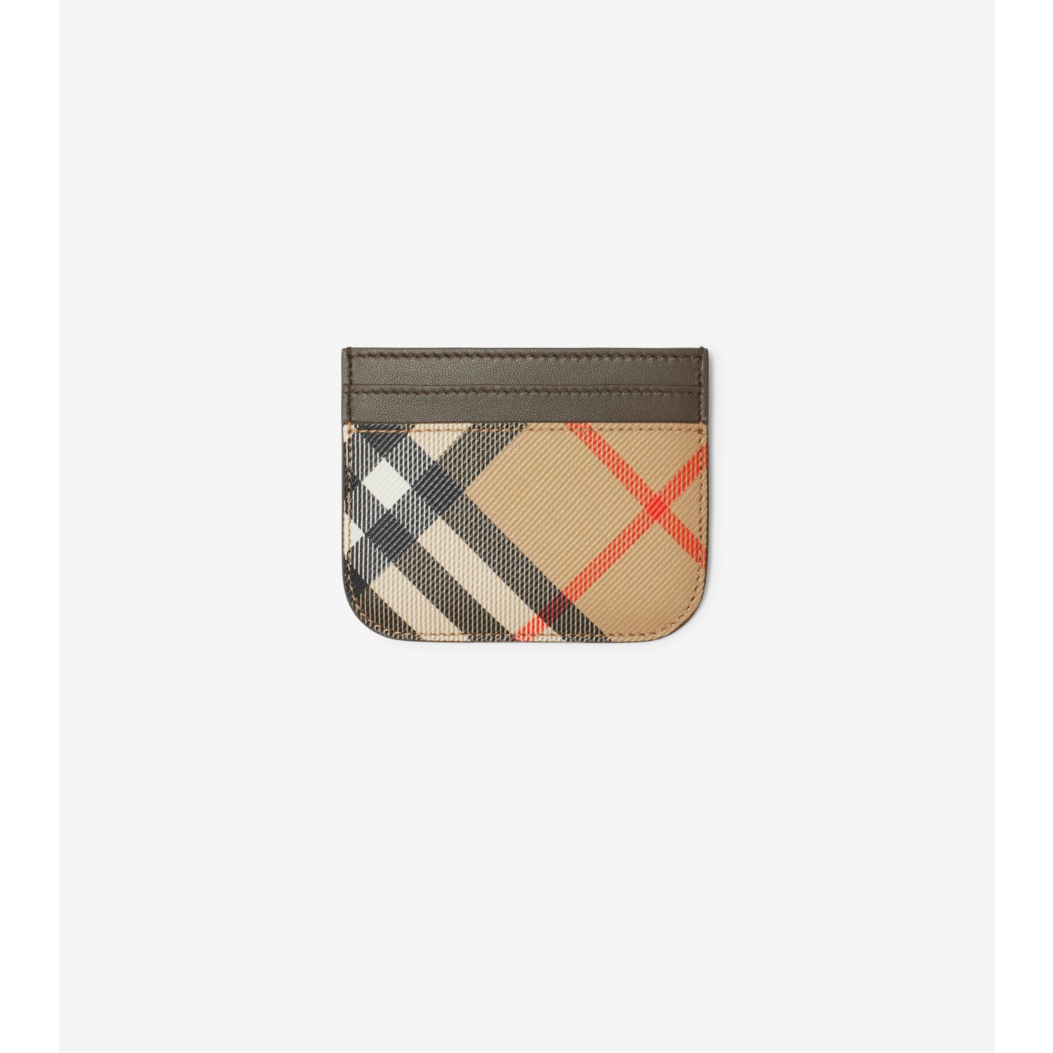 Check Card Case in Sand - Women | Burberry® Official