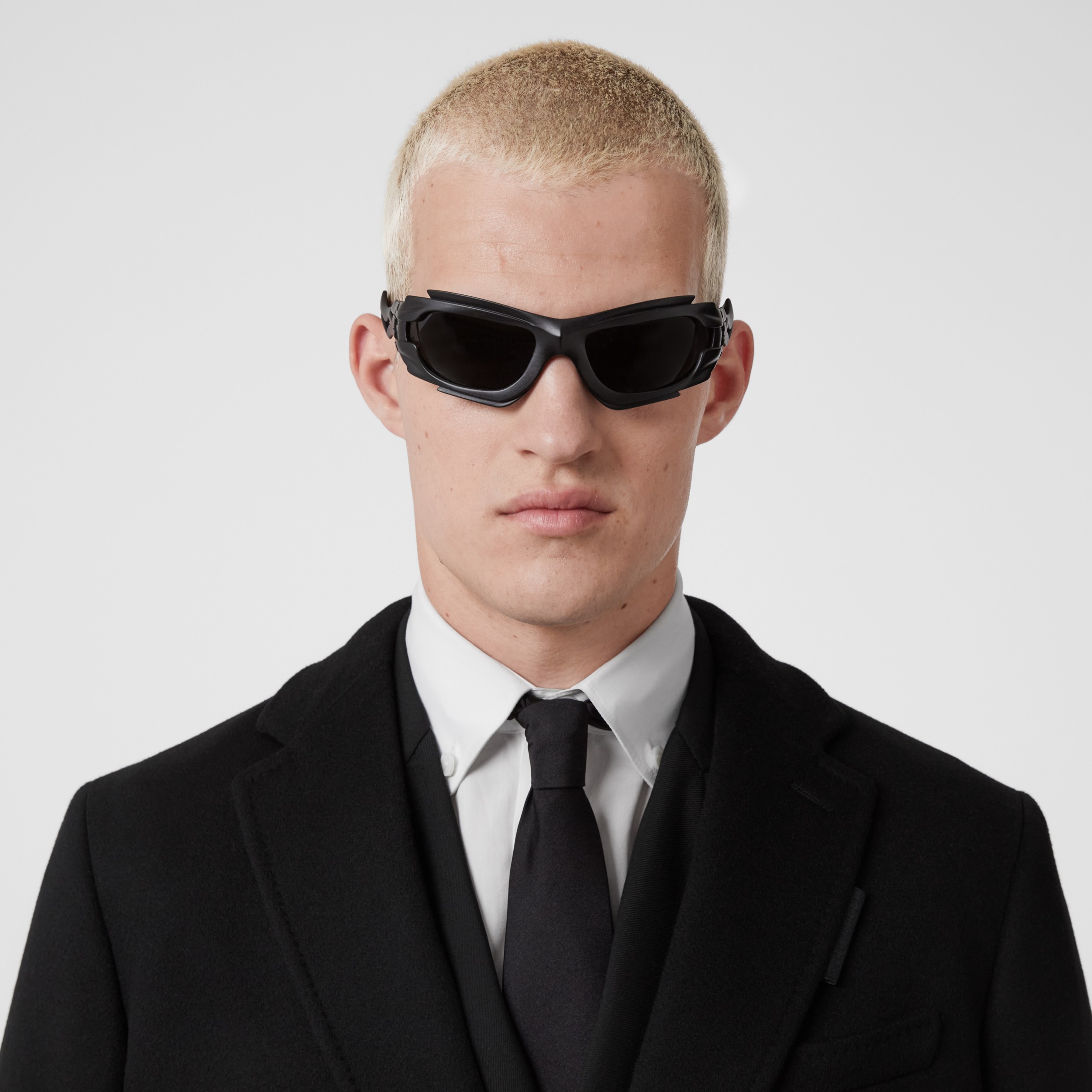 Wool Cashmere Tailored Coat In Black Men Burberry® Official